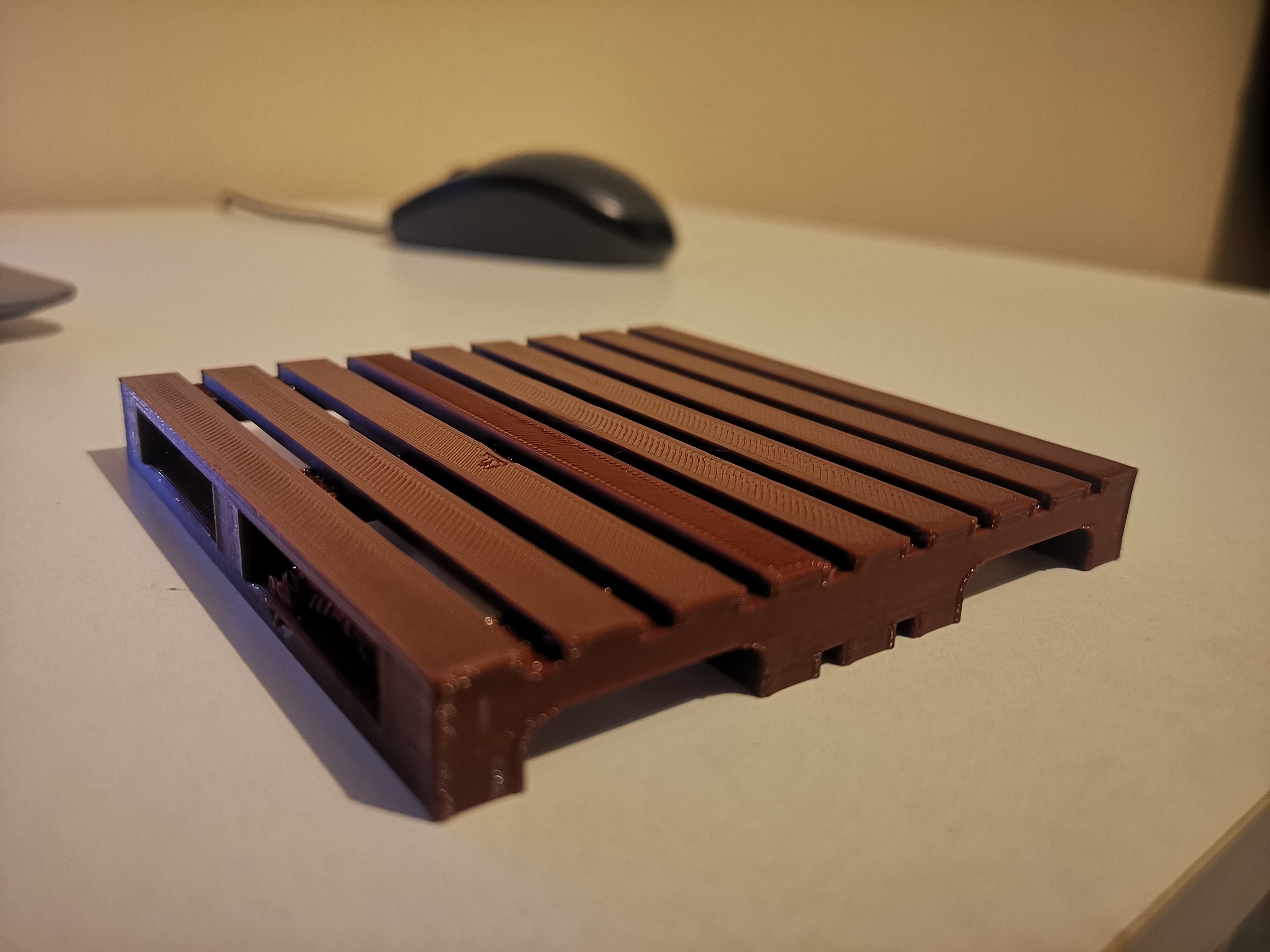 3D printable Pallet coffee coaster・Cults