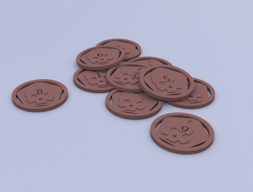 👹 Monster Token For Tabletop Games・Free 3D File for 3D printing・Cults