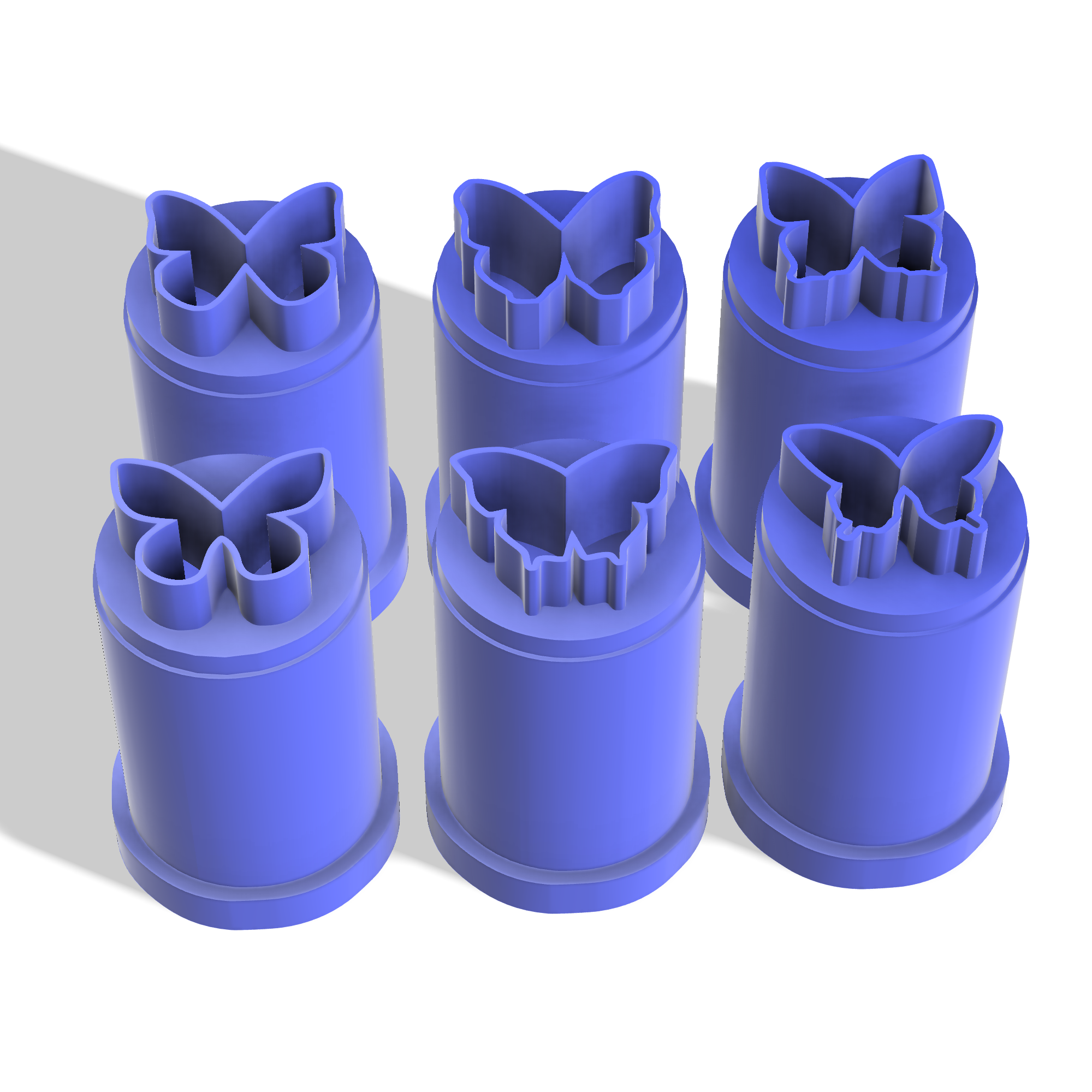 🦋 MINI BUTTERFLY CUTTERS X6 DIFFERENT SHAPES・ STL File for ・Cults