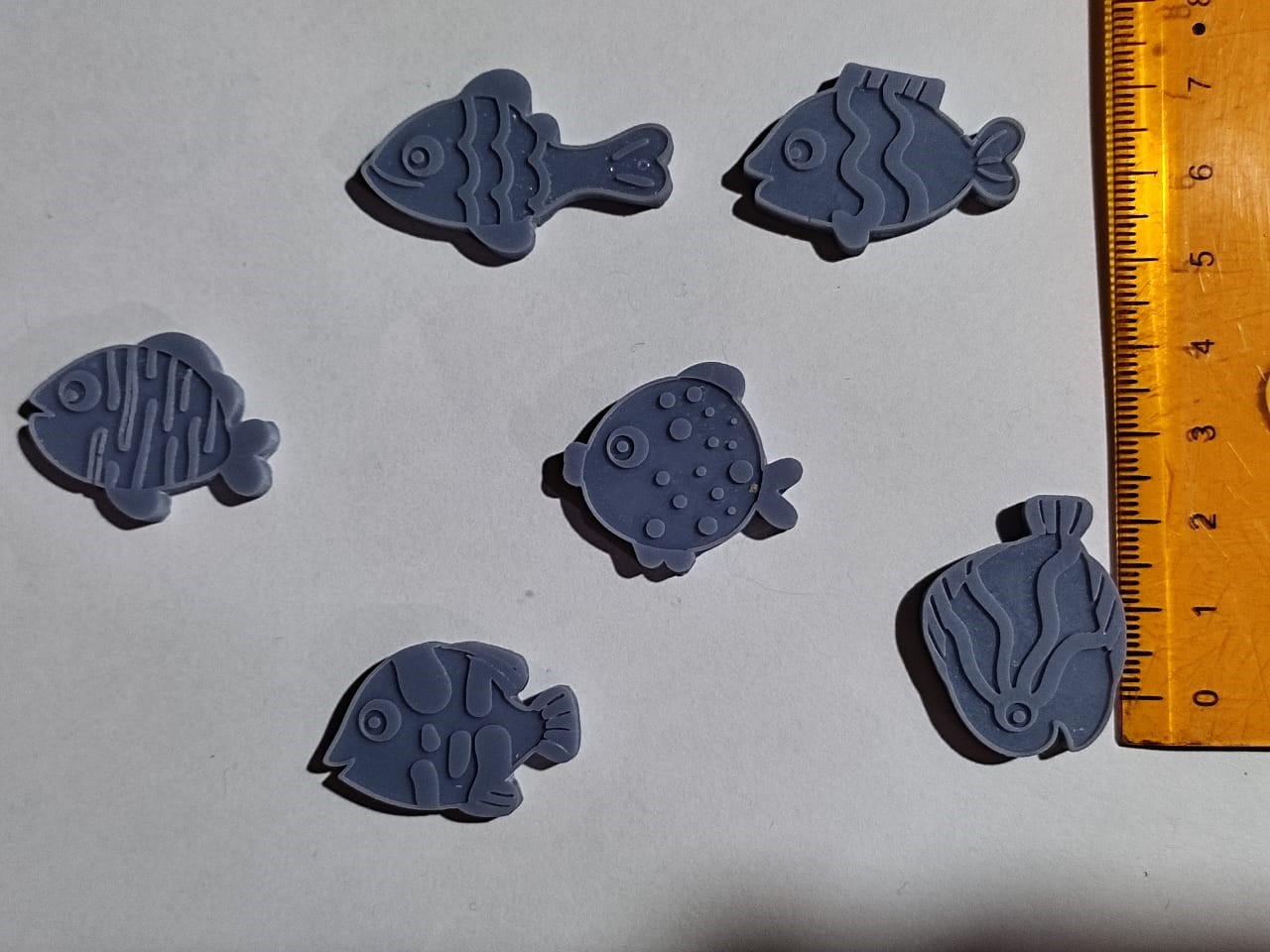 STL file Fish set for handicrafts X 6 figures 🐠・3D printer model to ...