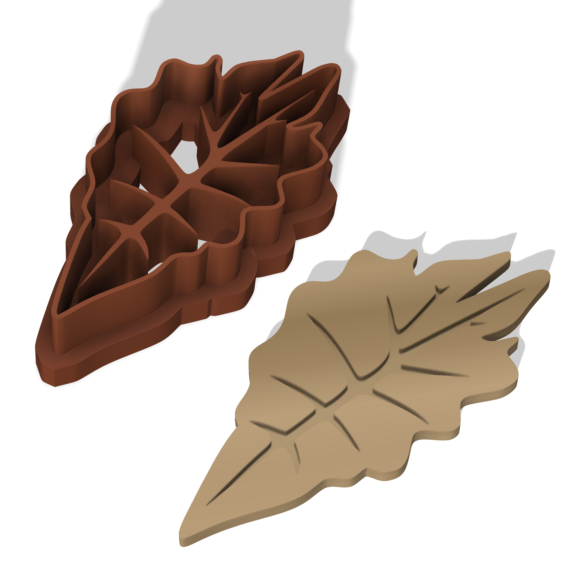 STL file WILD LEAVES CUTTER FOR POLYMER CLAY X2 DESIGNS 💍・3D printable ...