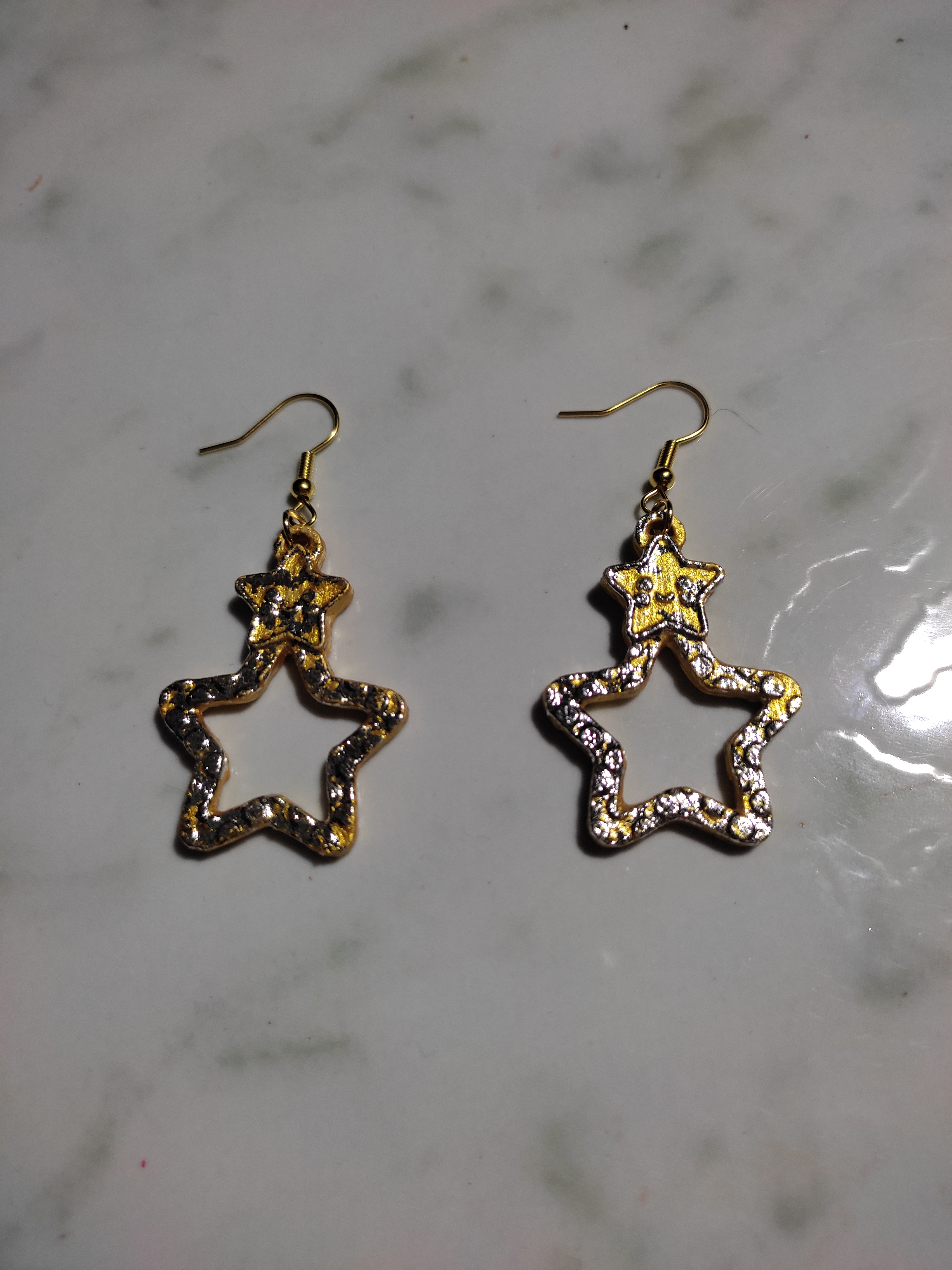 STL file star earrings ⭐ ・3D printing model to download・Cults