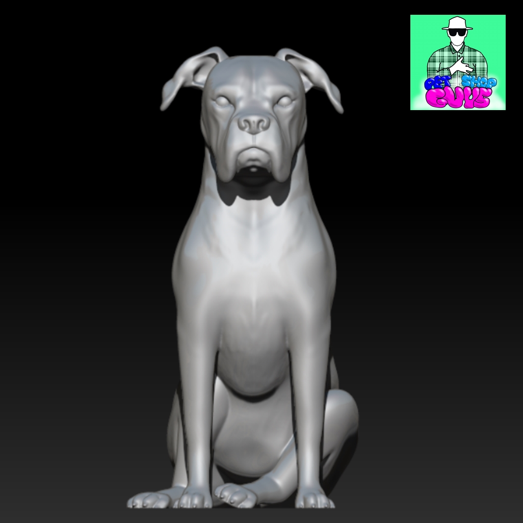 STL file Boxer Breed Dog 🐕 ・3D print model to download・Cults