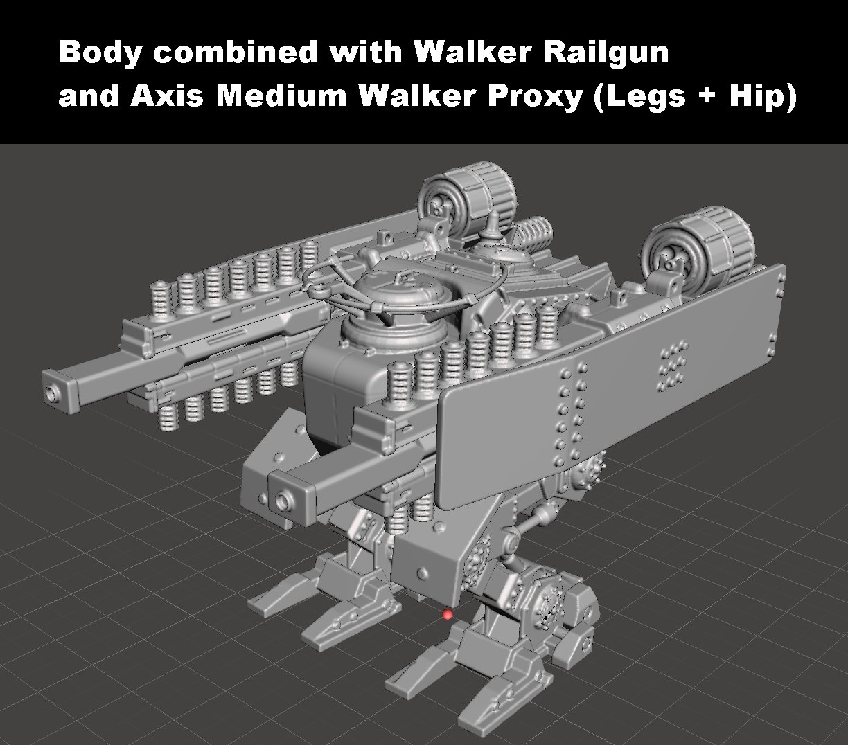 Файл STL Dust War - Japanese Heavy Walker Body Proxy 🌬️ ・Дизайн 3D ...
