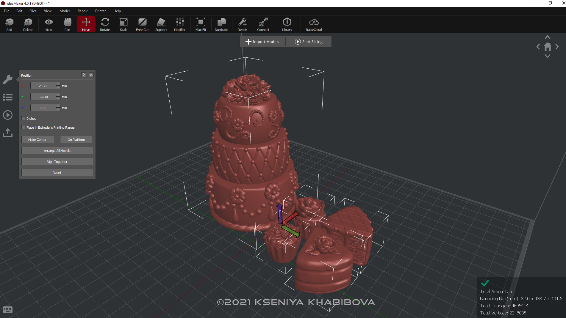 STL file Cake with cupcakes 🍰 ・3D print object to download・Cults