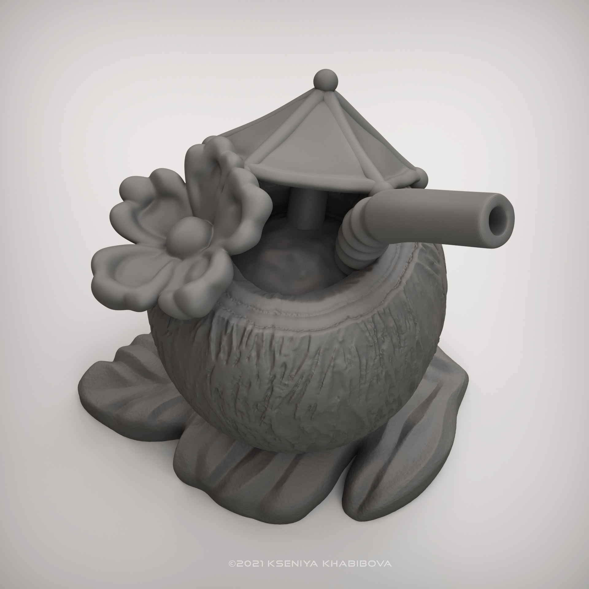 STL file Coconut cocktail 🥥 ・3D printable model to download・Cults
