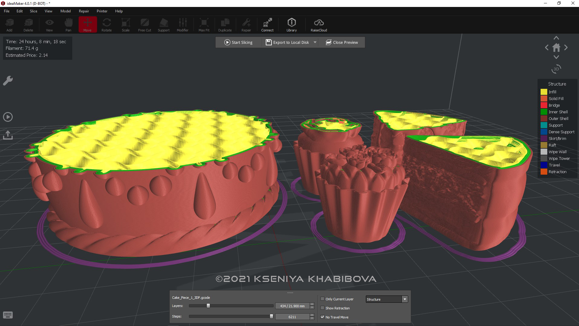 STL file Cake with cupcakes 🍰 ・3D print object to download・Cults