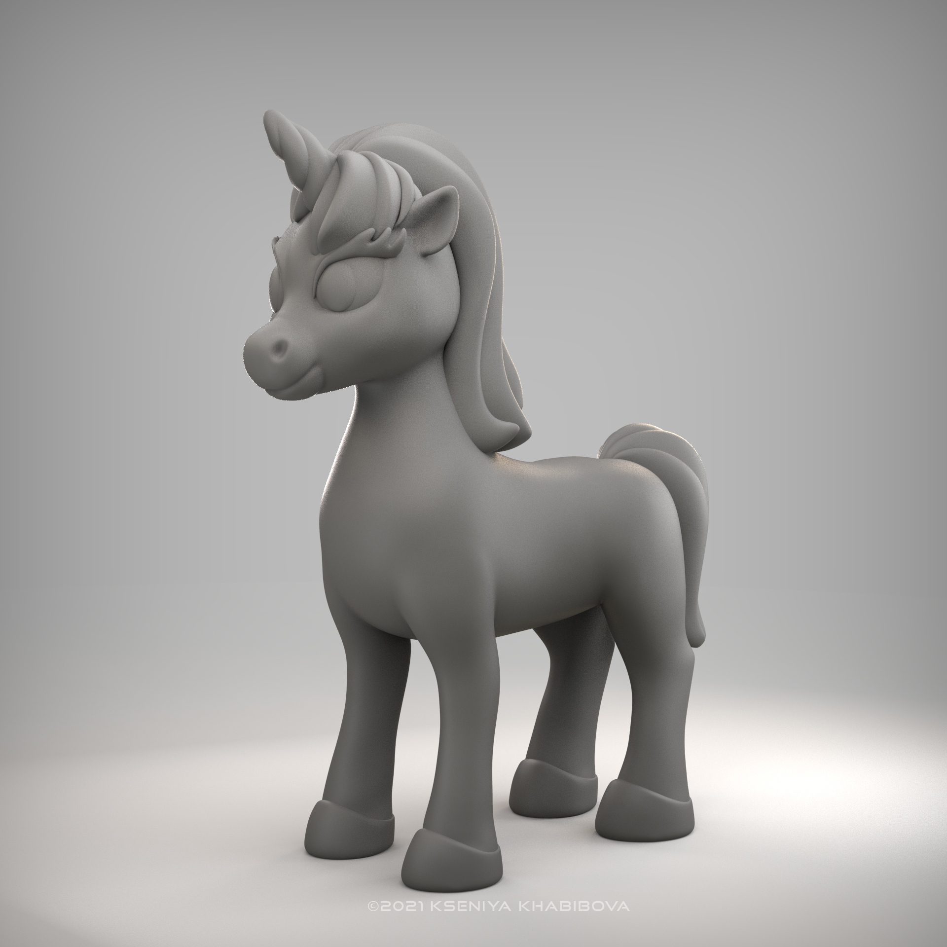 🦄 Stylized unicorn・ STL File for 3D printing・Cults