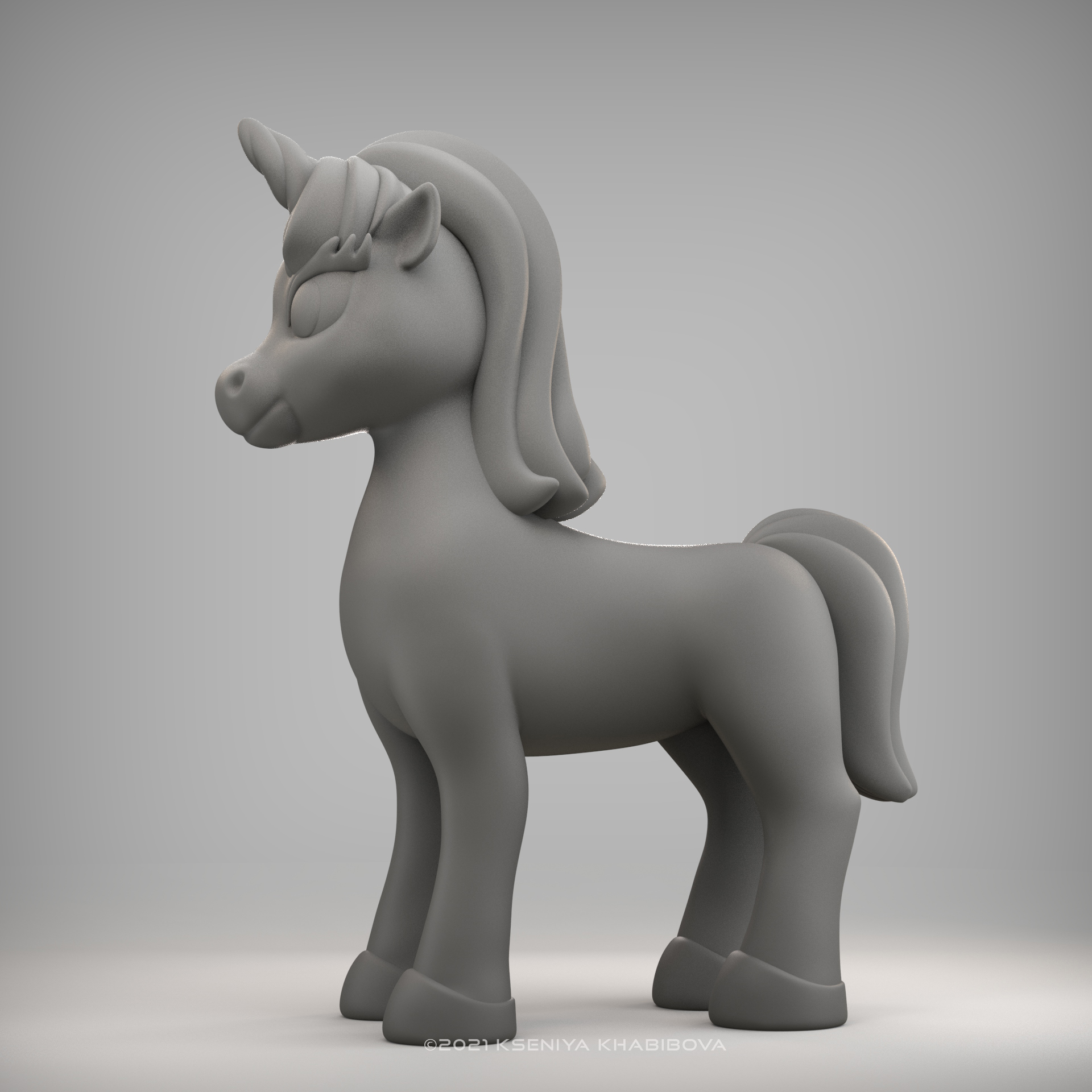 🦄 Stylized unicorn・ STL File for 3D printing・Cults