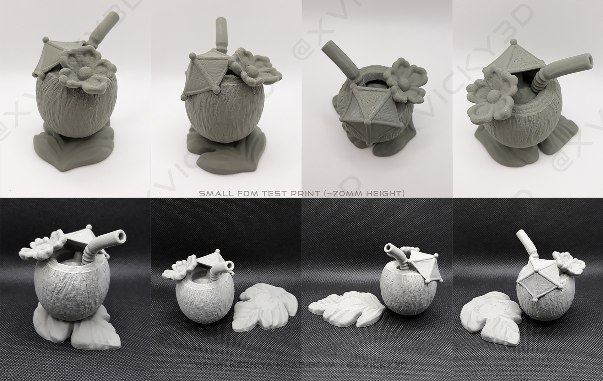 STL file Coconut cocktail 🥥 ・3D printable model to download・Cults