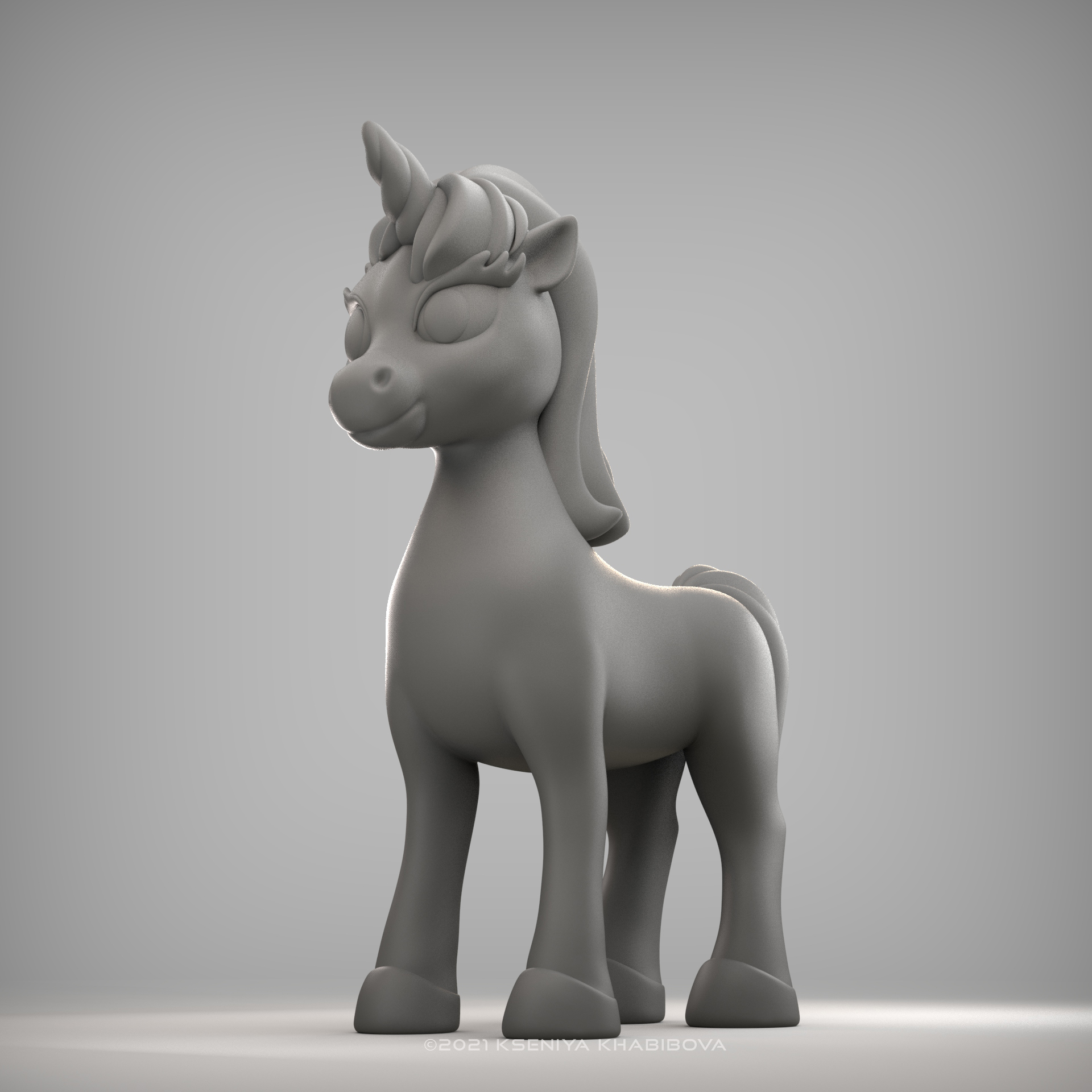 🦄 Stylized unicorn・ STL File for 3D printing・Cults