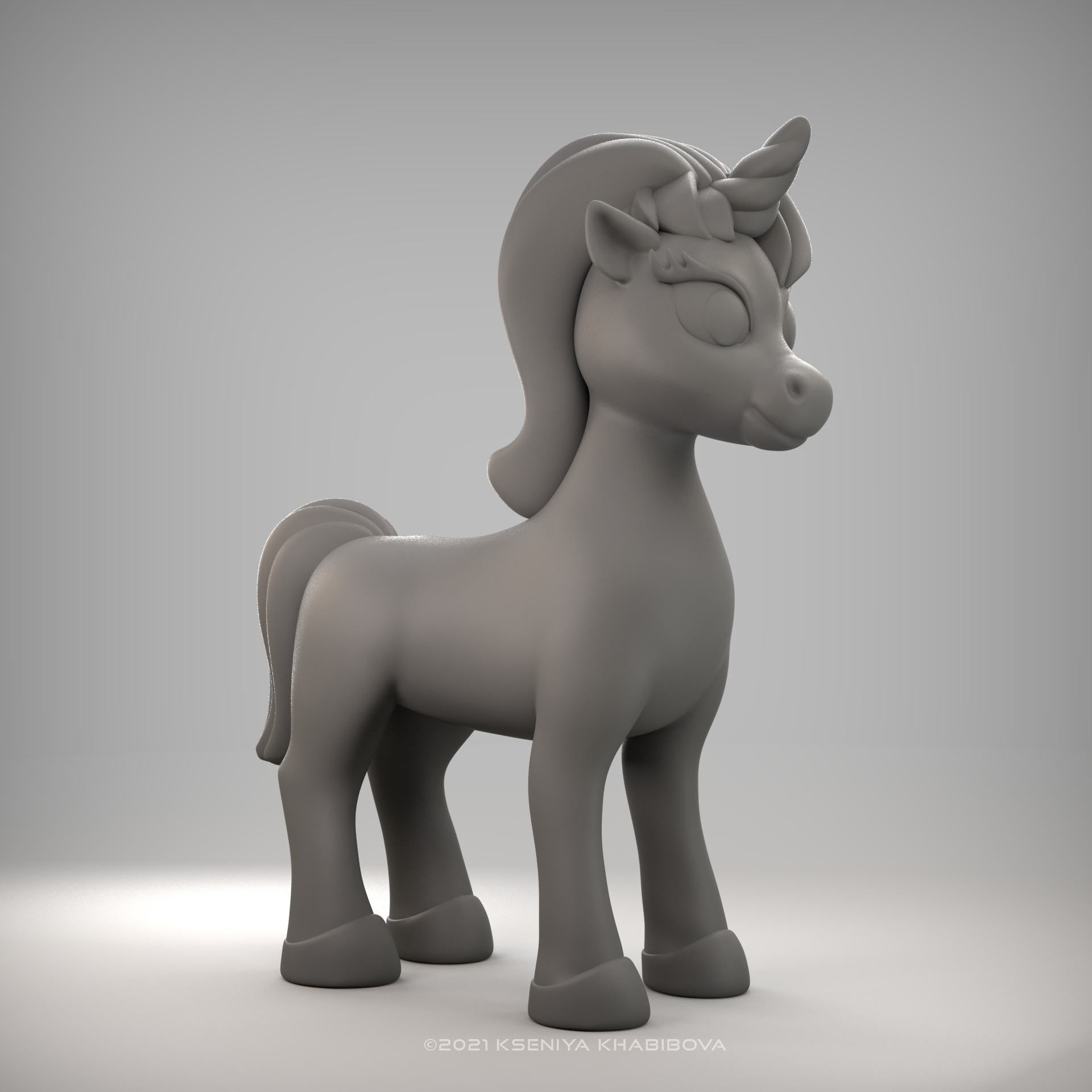 🦄 Stylized unicorn・ STL File for 3D printing・Cults