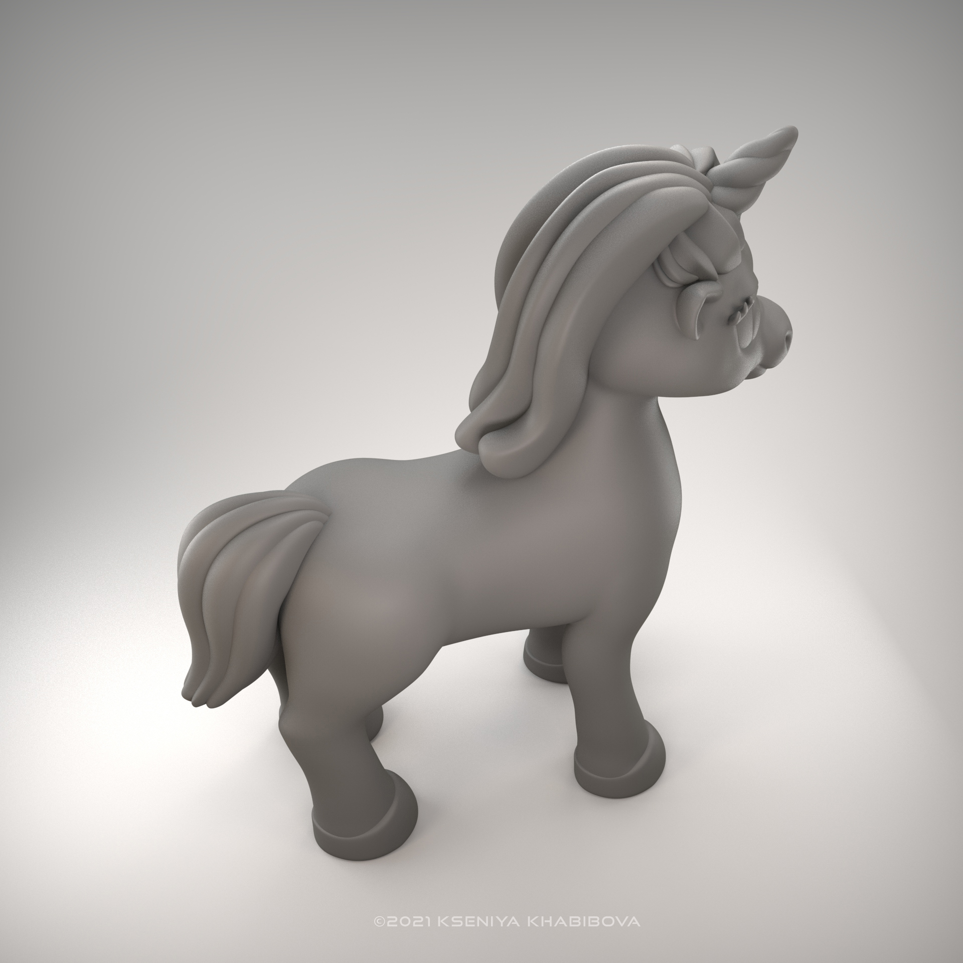 🦄 Stylized unicorn・ STL File for 3D printing・Cults