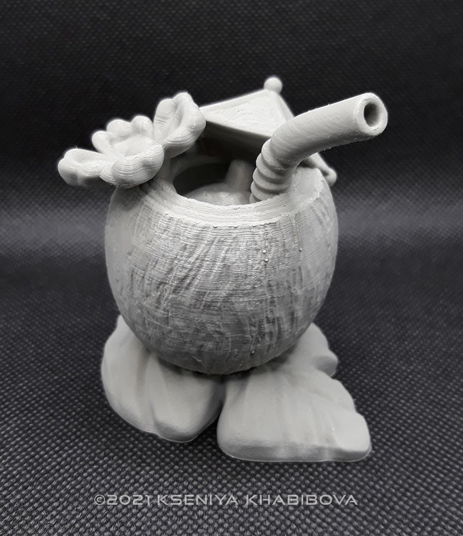 STL file Coconut cocktail 🥥 ・3D printable model to download・Cults