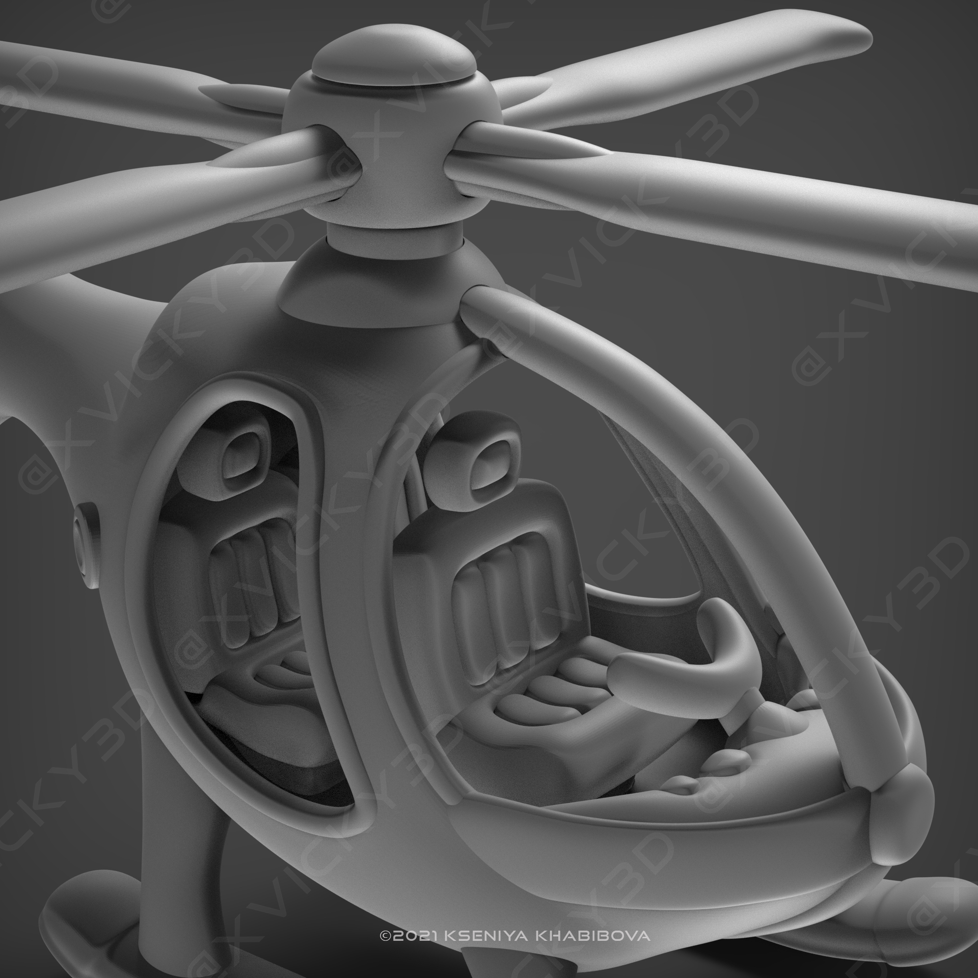 STL file Helicopter "Heliquito" 🚁 ・3D print object to download・Cults