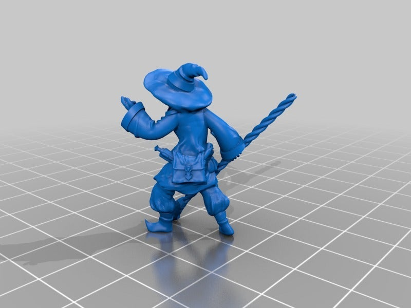 🧙 Human mage for fantasy gaming ver 2.0・Free STL File for ・Cults