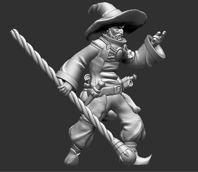 🧙 Human mage for fantasy gaming ver 2.0・Free STL File for ・Cults