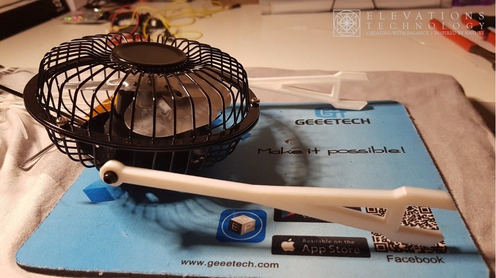 Free STL file 120mm USB Fan Mount - Geeetech i3 Acrylic 💾 ・3D printer ...