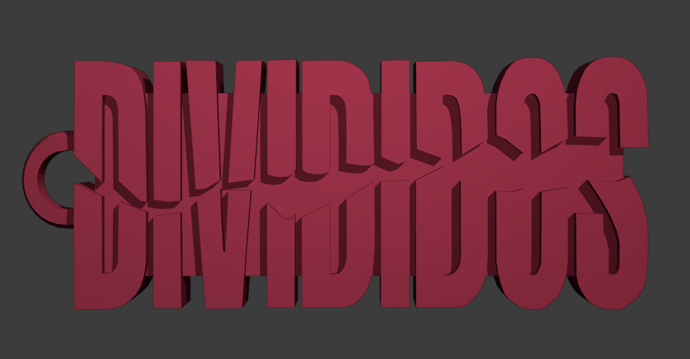 STL file Key ring Banda Divididos 🔑 ・3D print design to download・Cults