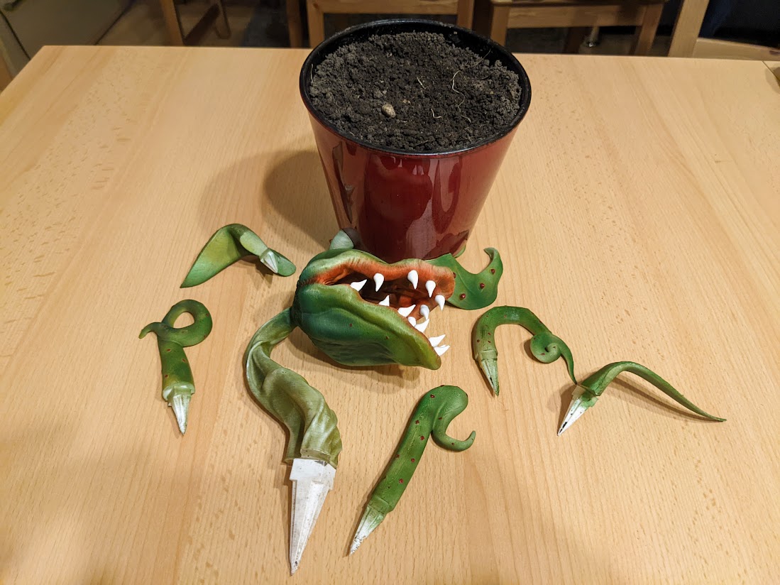 👨 Customizable Man Eating Plant・Free STL File for ・Cults