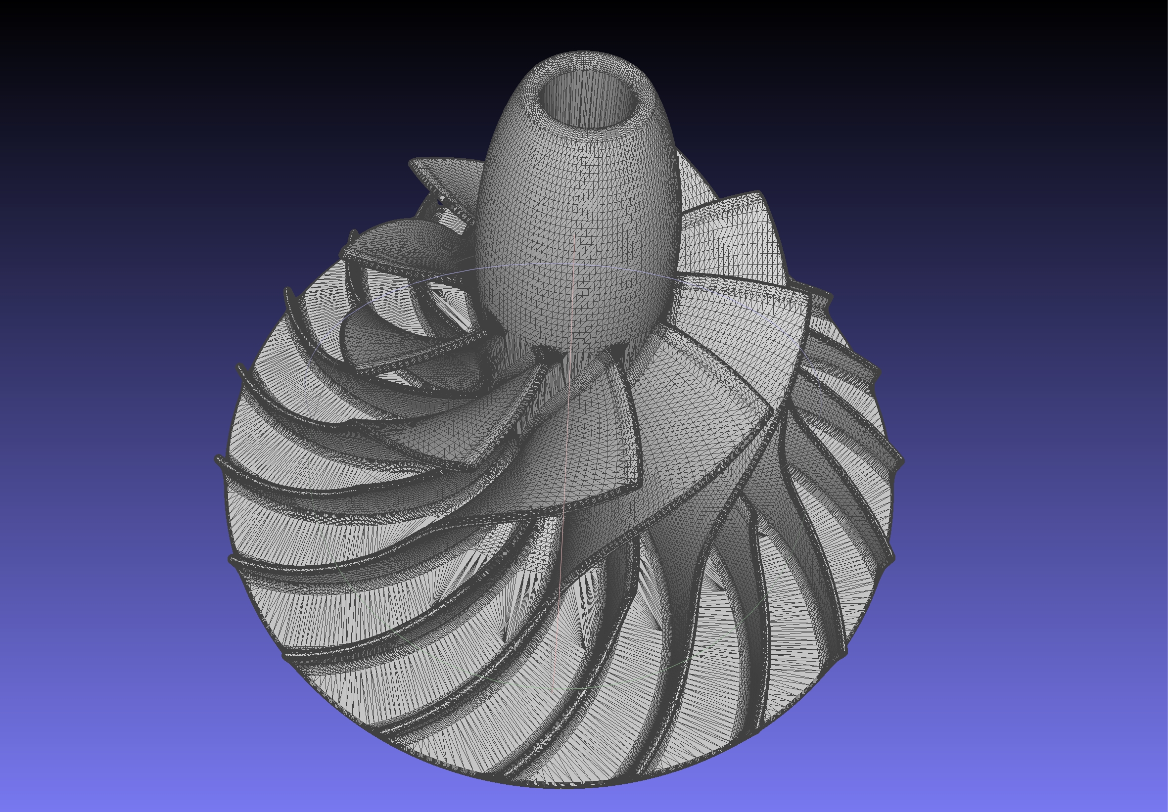 STL file Printable Radial Pump Turbopump Impeller Model 🚀 (OBJ, 3MF ...