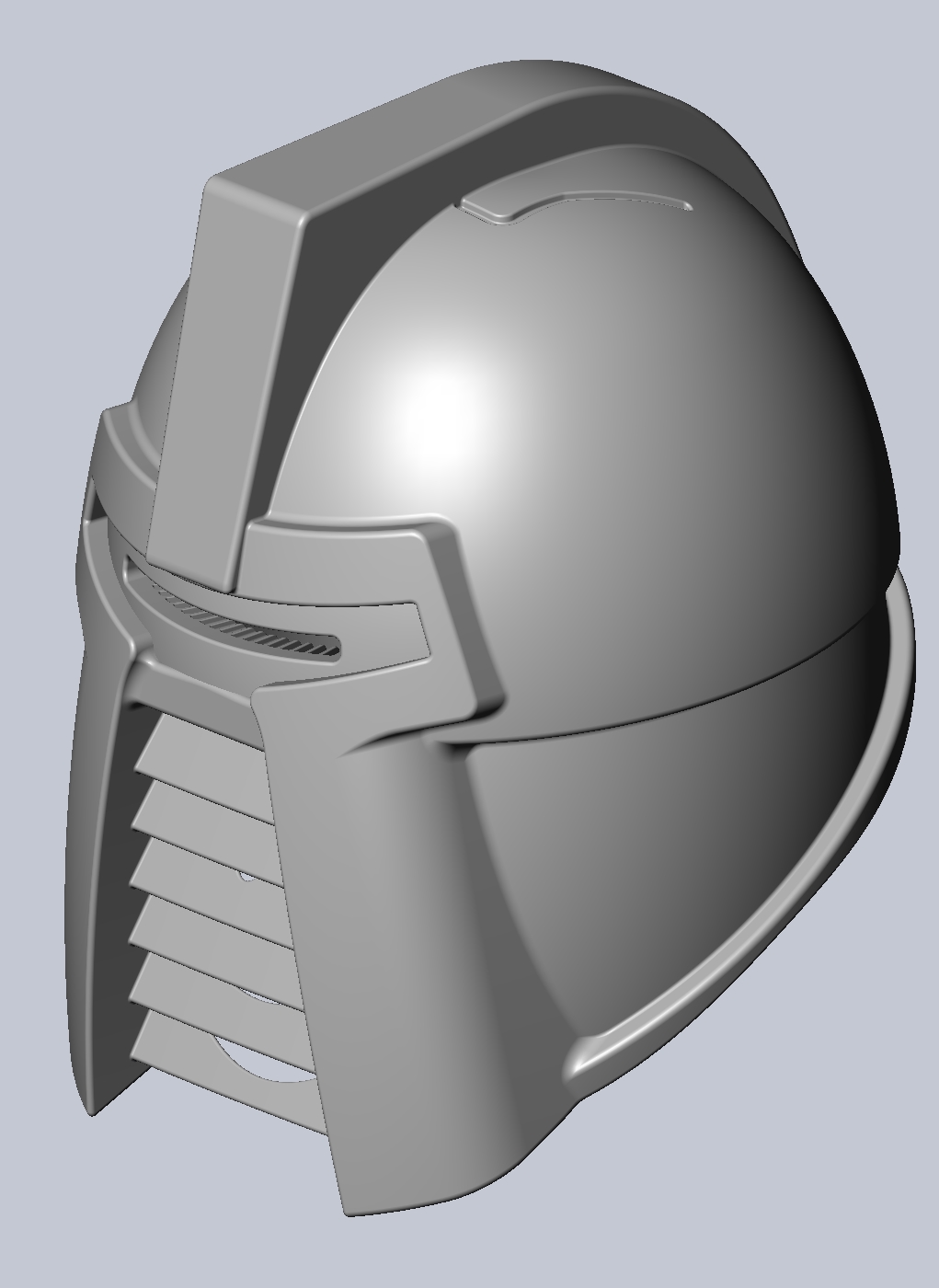 🪖 Battlestar Galactica Cylon Zylon Centurion Helmet・ STL File for 3D ...