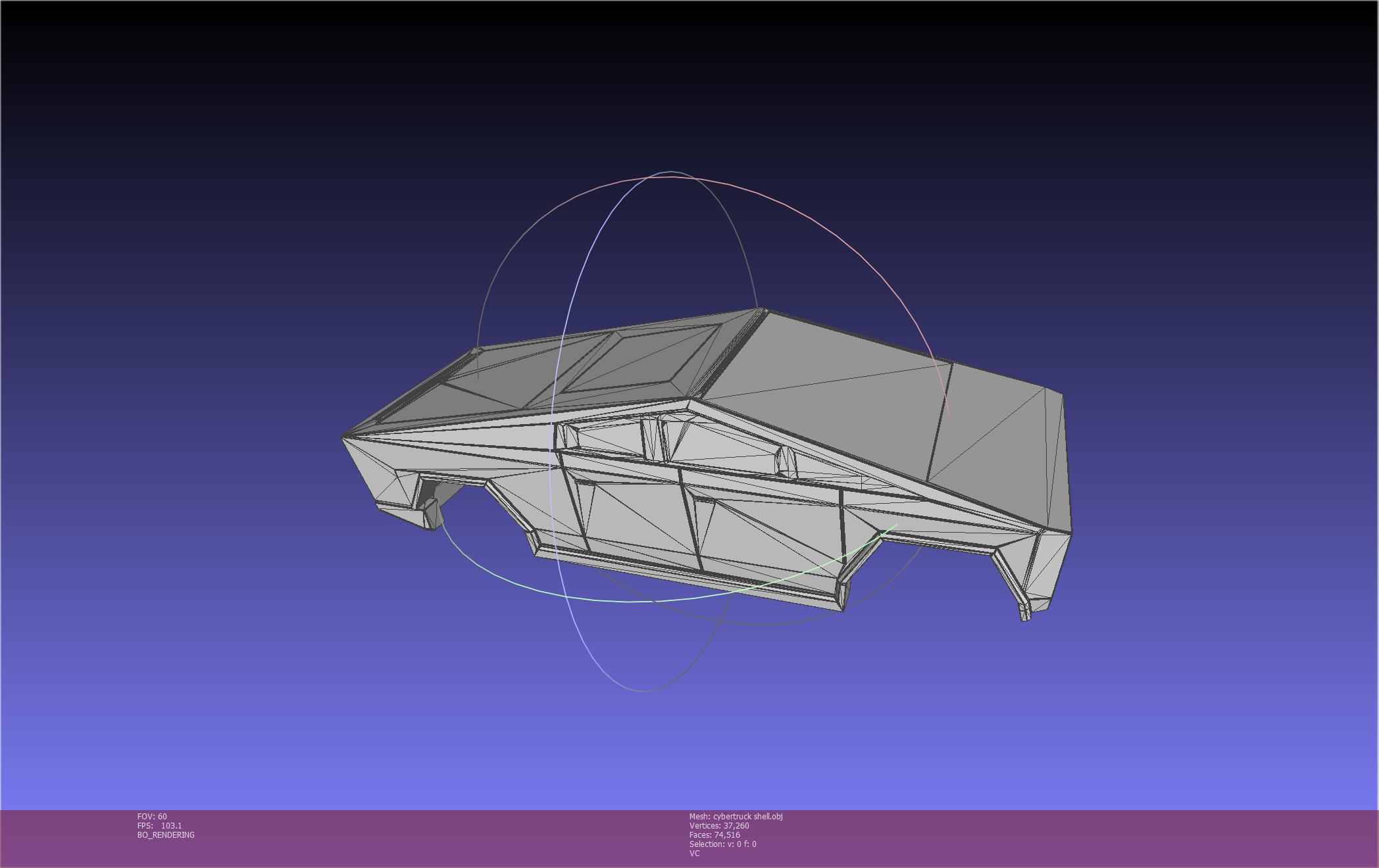 STL file Tesla Cybertruck Model And Shell 🐚 (OBJ, 3MF, DXF, and STEP ...