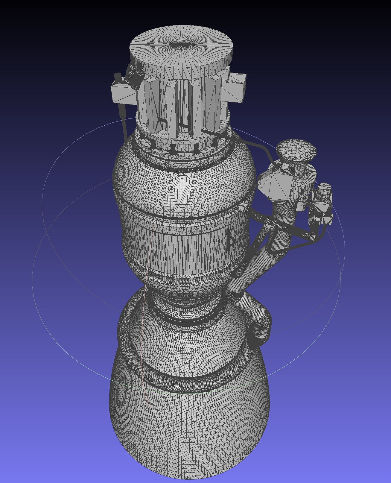 STL file Space-X Merlin 1D Rocket Engine Printable Desk 🚀 (OBJ)・3D ...