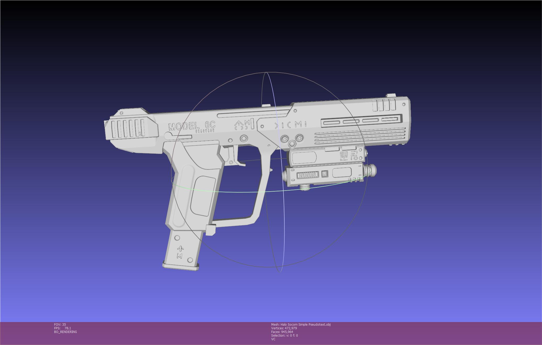 Файл STL Halo ODST Socom Pistol Базовая модель 😇 (OBJ, DXF и STEP)・3D ...