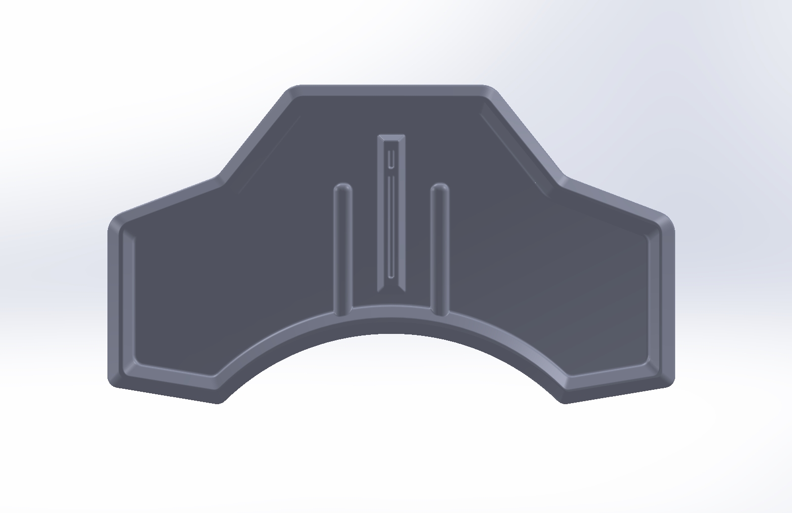 STL file Star Wars Mandalorian Cara Dune Back Armor ⭐ (OBJ, 3MF, DXF ...