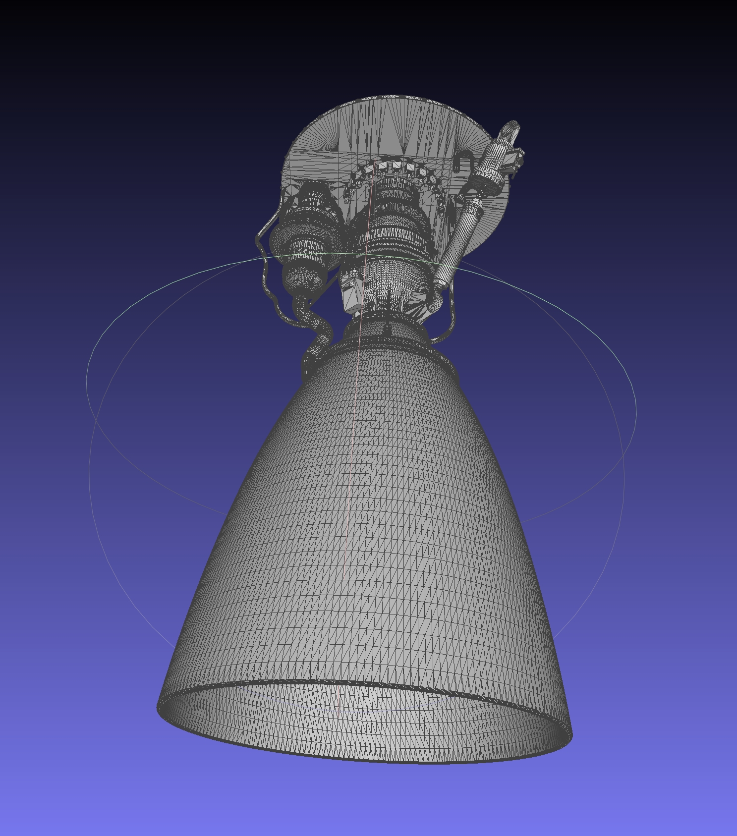 STL file Space-X Raptor BFR Engine Simplified Printable Model 🚀 (OBJ ...