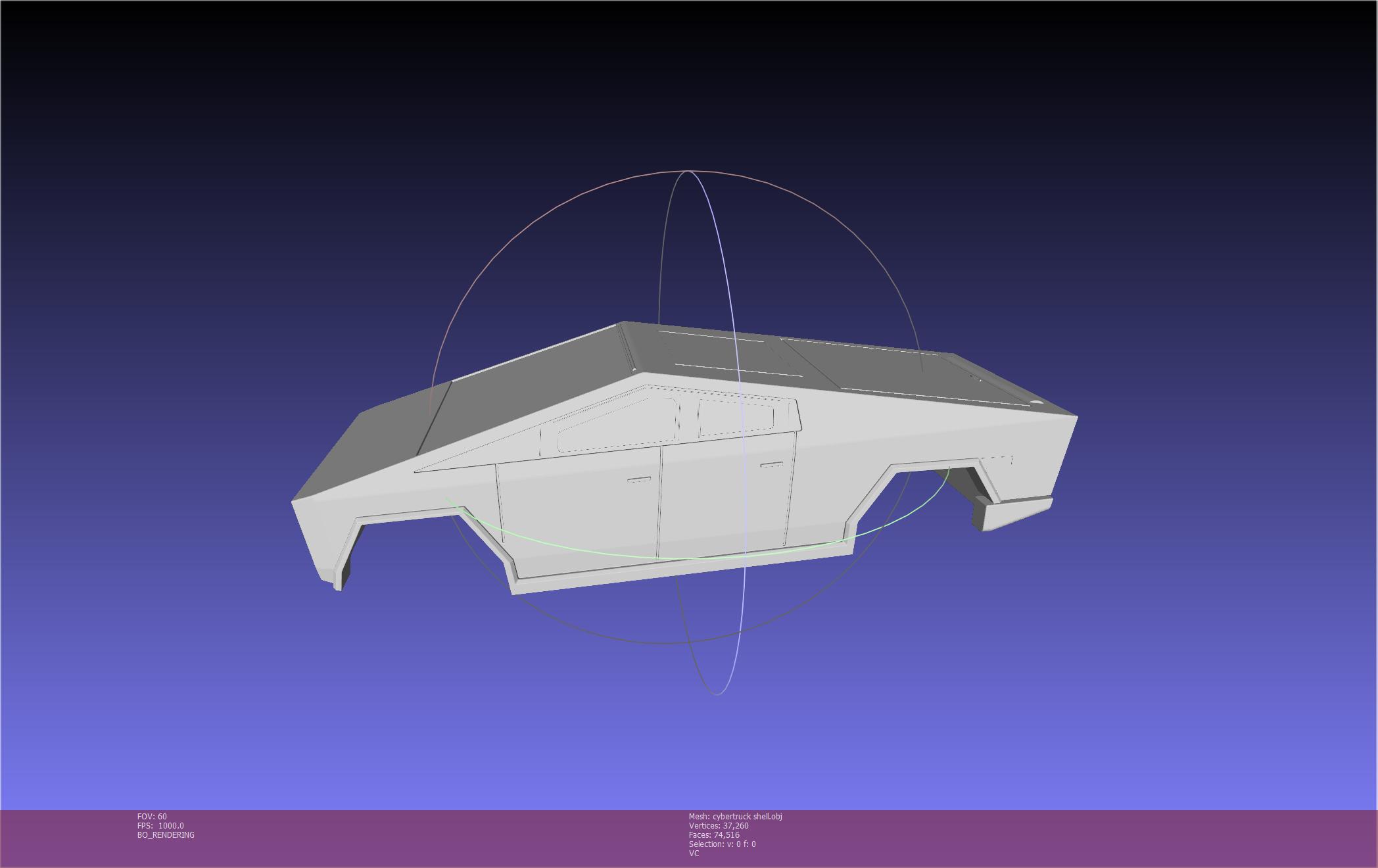 STL file Tesla Cybertruck Model And Shell 🐚 (OBJ, 3MF, DXF, and STEP ...