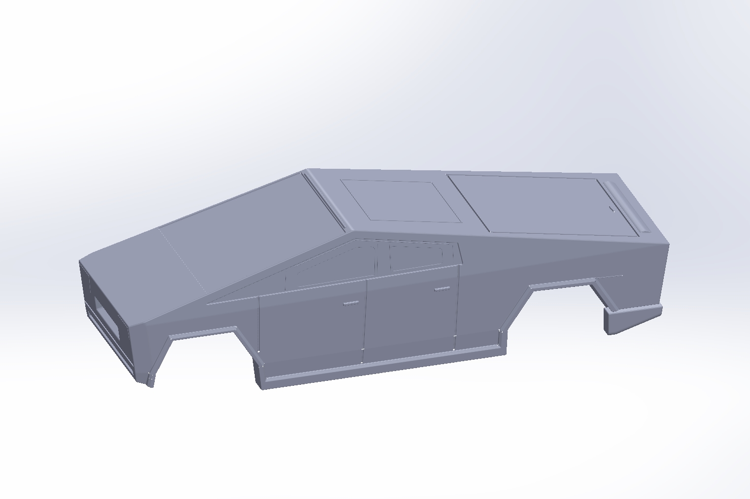 🐚 Tesla Cybertruck Model And Shell・ STL File for ・Cults