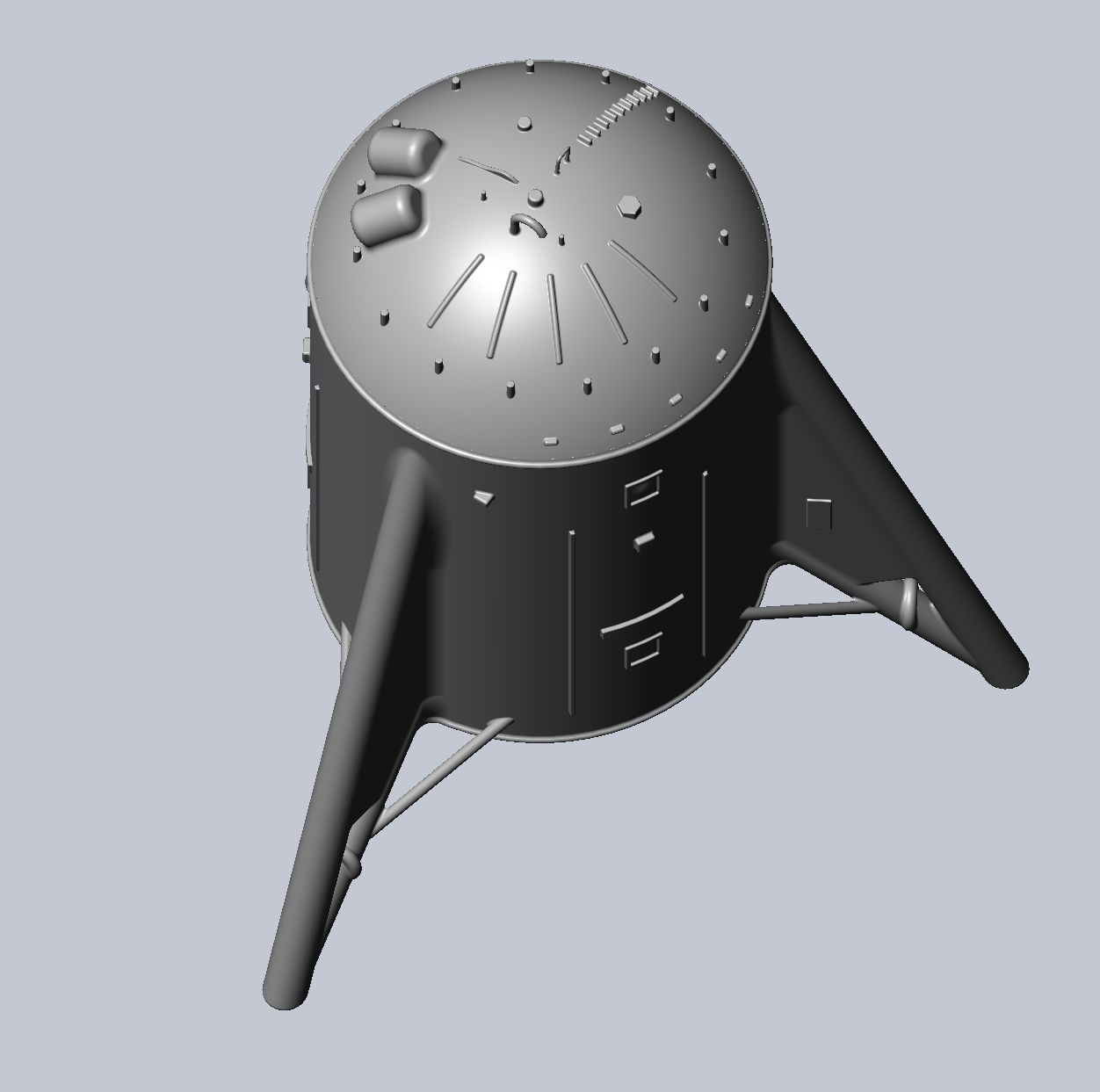 🛰 Space X Starhopper Noseless Test Hopper Miniature・ STL File for ・Cults