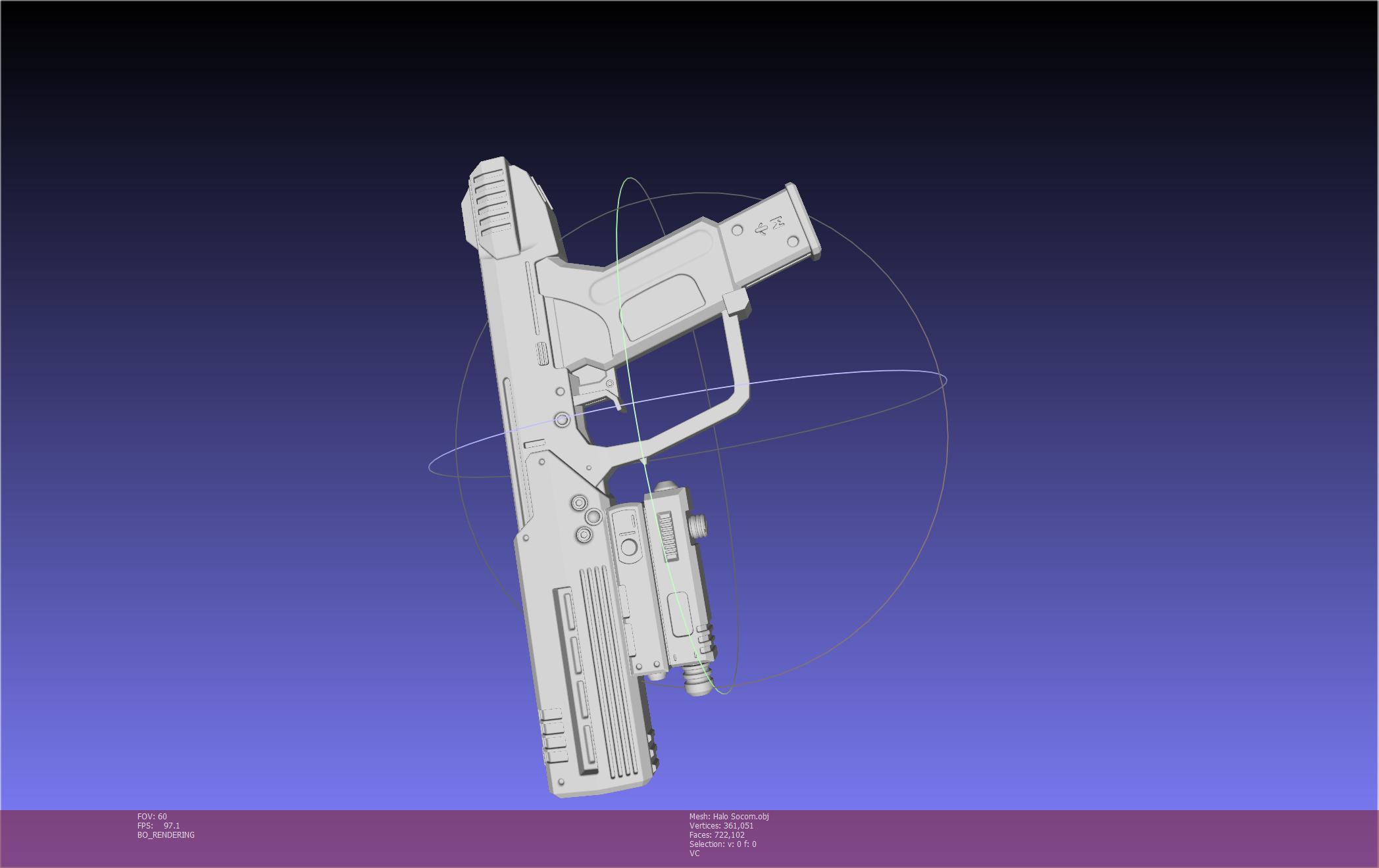Файл STL Halo ODST Socom Pistol Базовая модель 😇 (OBJ, DXF и STEP)・3D ...