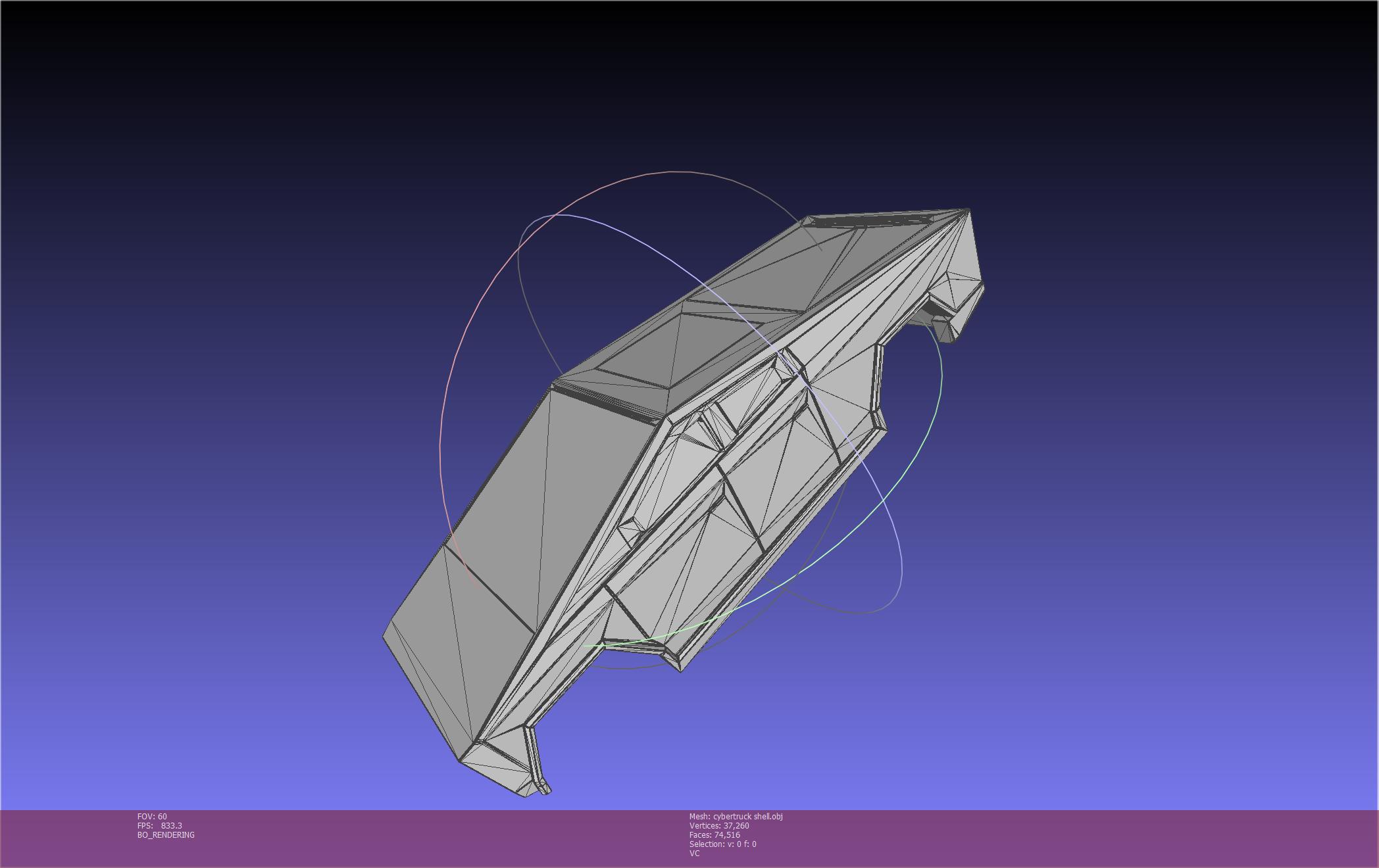 STL file Tesla Cybertruck Model And Shell 🐚 (OBJ, 3MF, DXF, and STEP ...