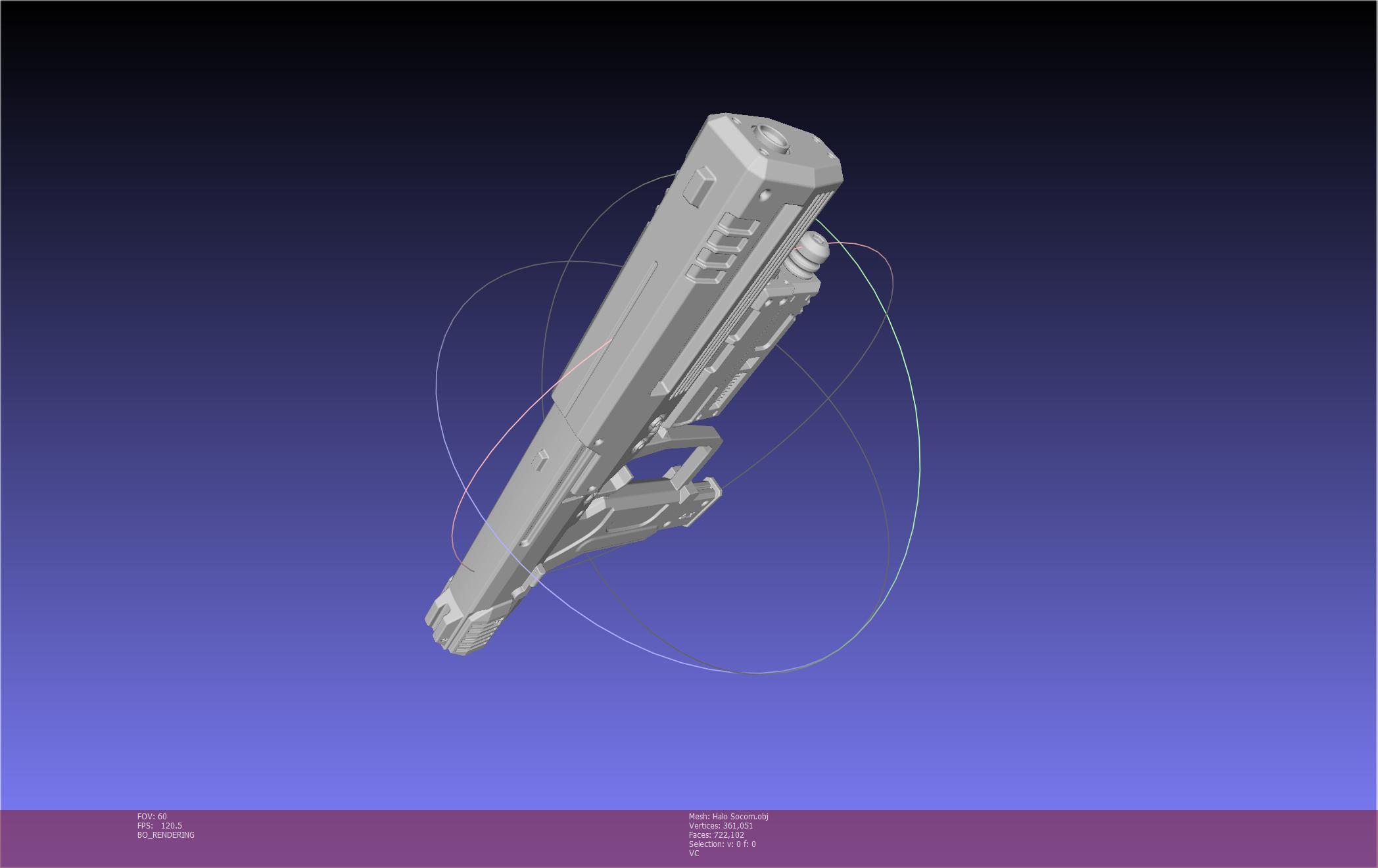 Файл STL Halo ODST Socom Pistol Базовая модель 😇 (OBJ, DXF и STEP)・3D ...