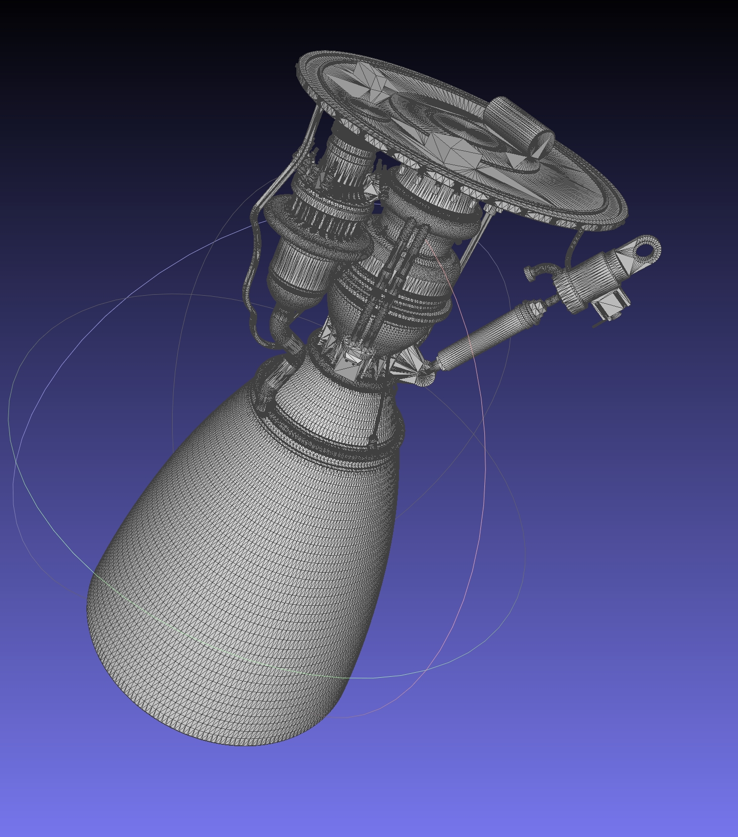 STL file Space-X Raptor BFR Engine Simplified Printable Model 🚀 (OBJ ...