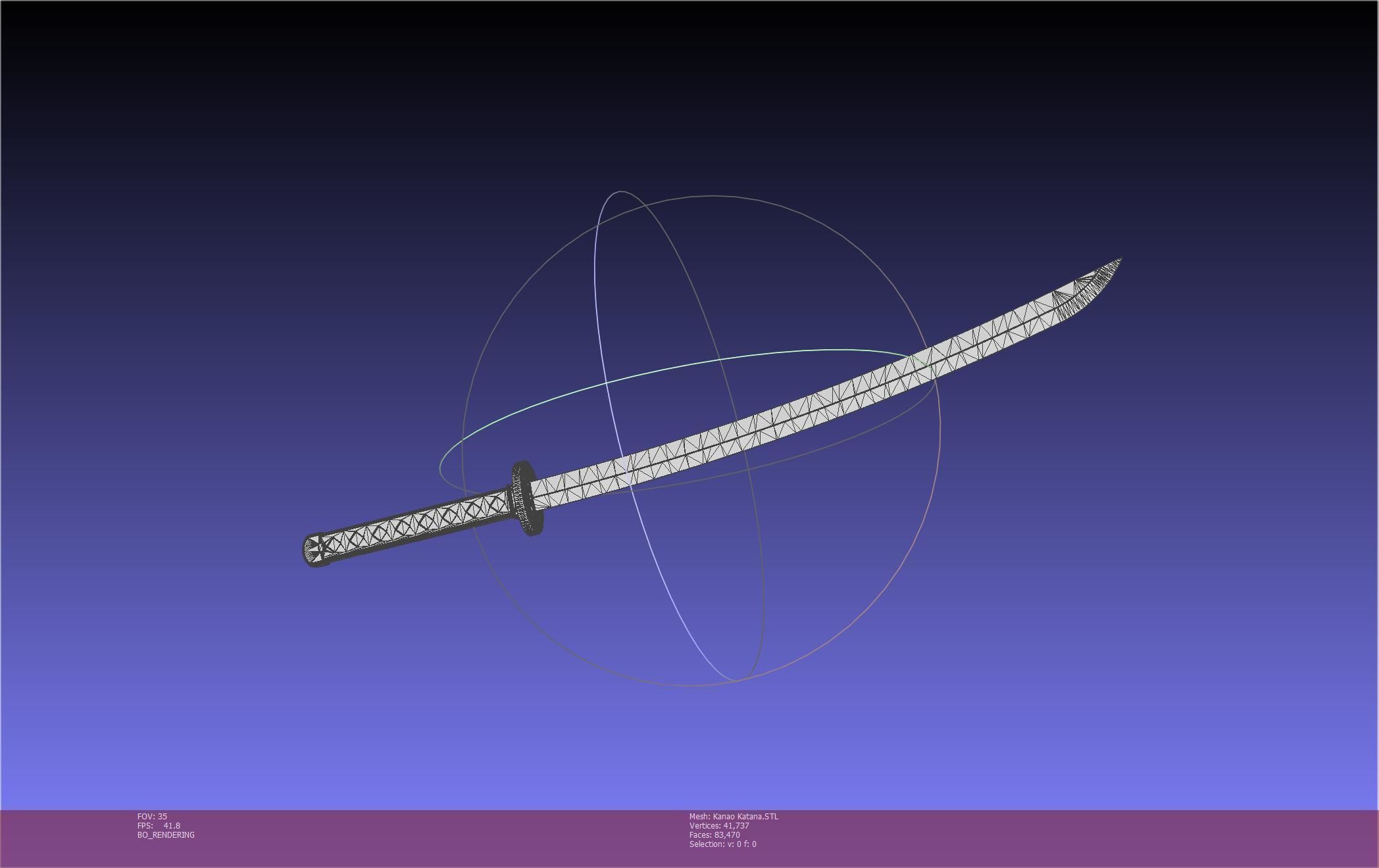 STL file Demon Slayer Kanao Katana 🔫 (OBJ, 3MF, DXF, and STEP)・Design ...