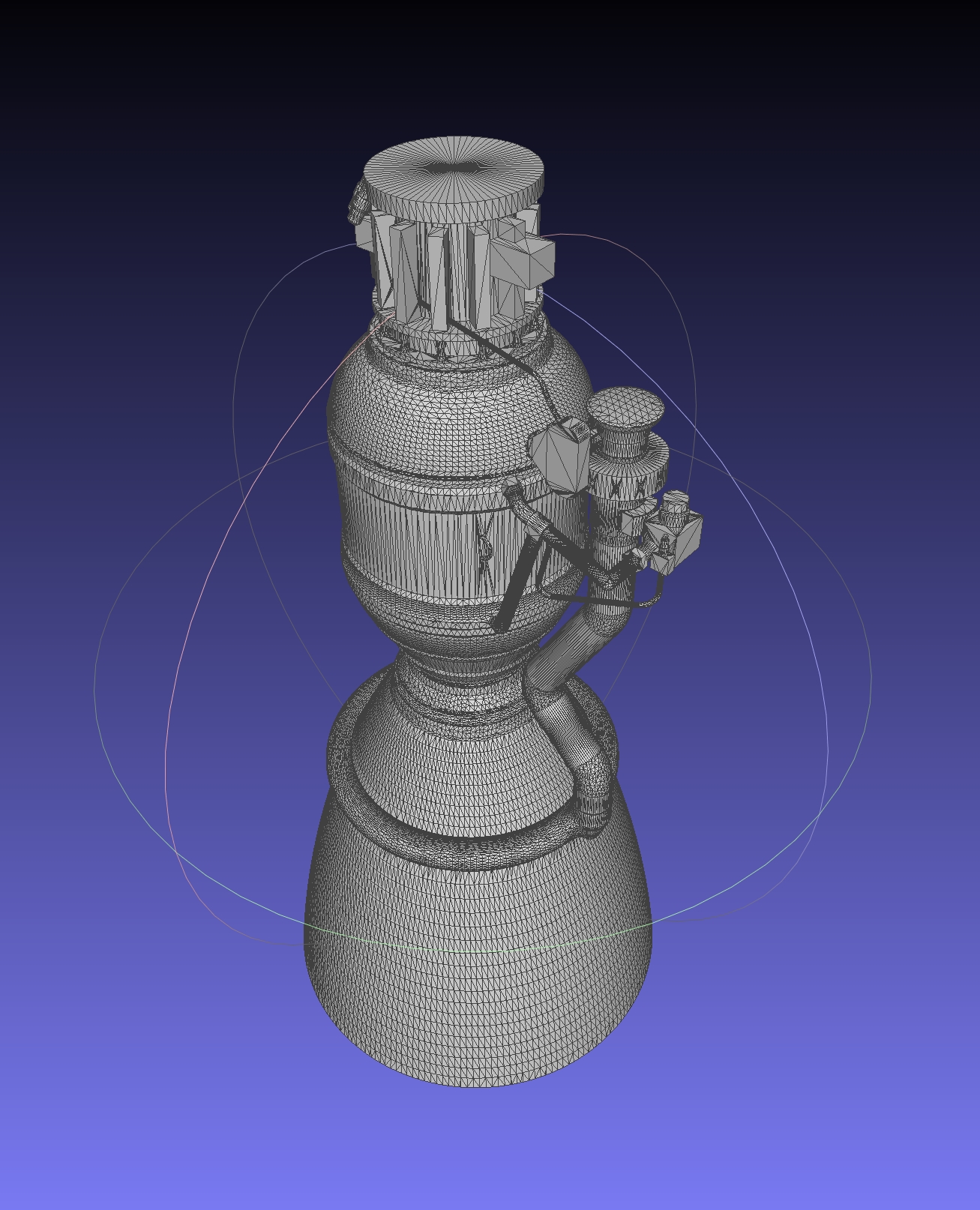 STL file Space-X Merlin 1D Rocket Engine Printable Desk 🚀・3D printer ...