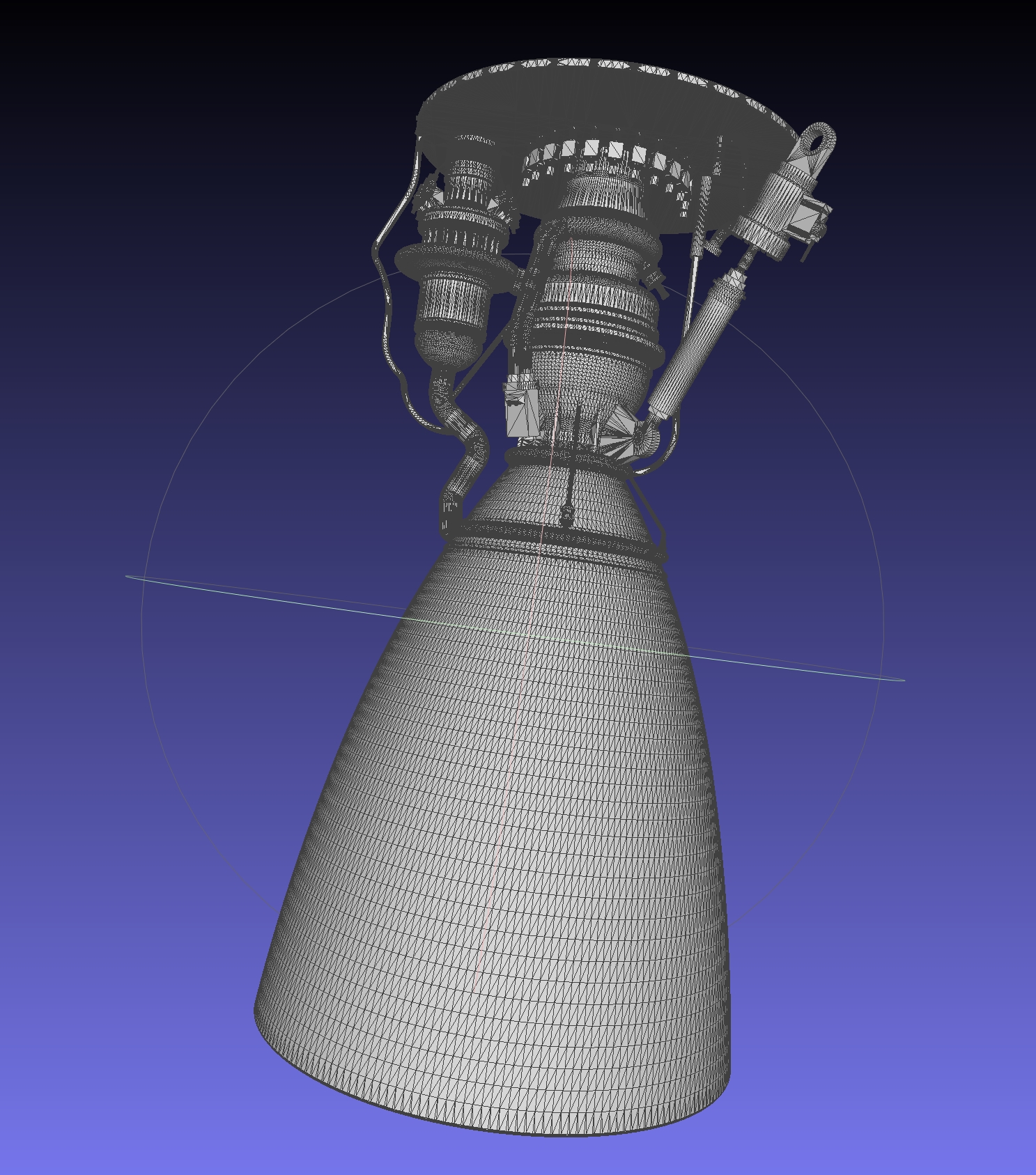 STL file Space-X Raptor BFR Engine Simplified Printable Model 🚀 (OBJ ...