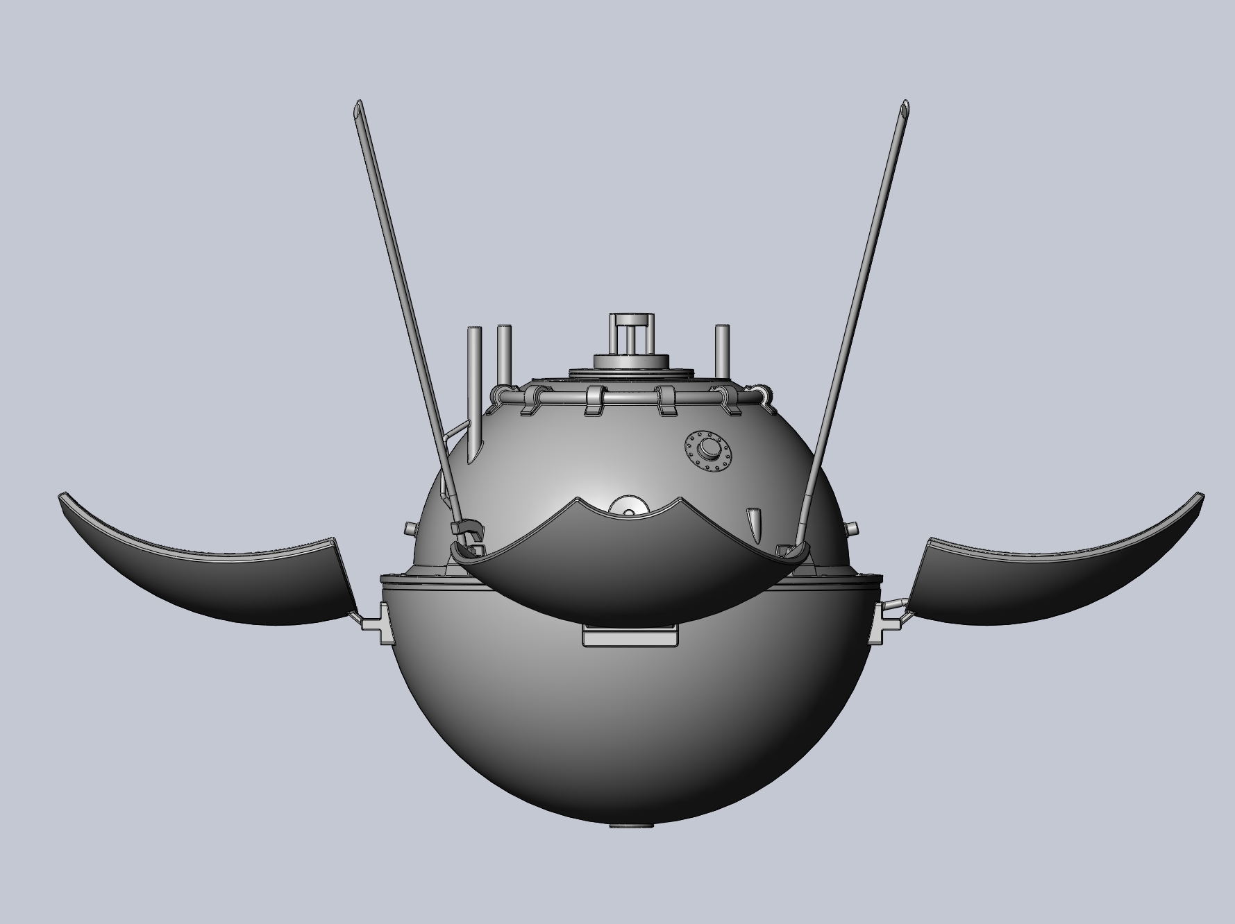STL file Luna 9 Moon Probe 🌙・Template to download and 3D print・Cults