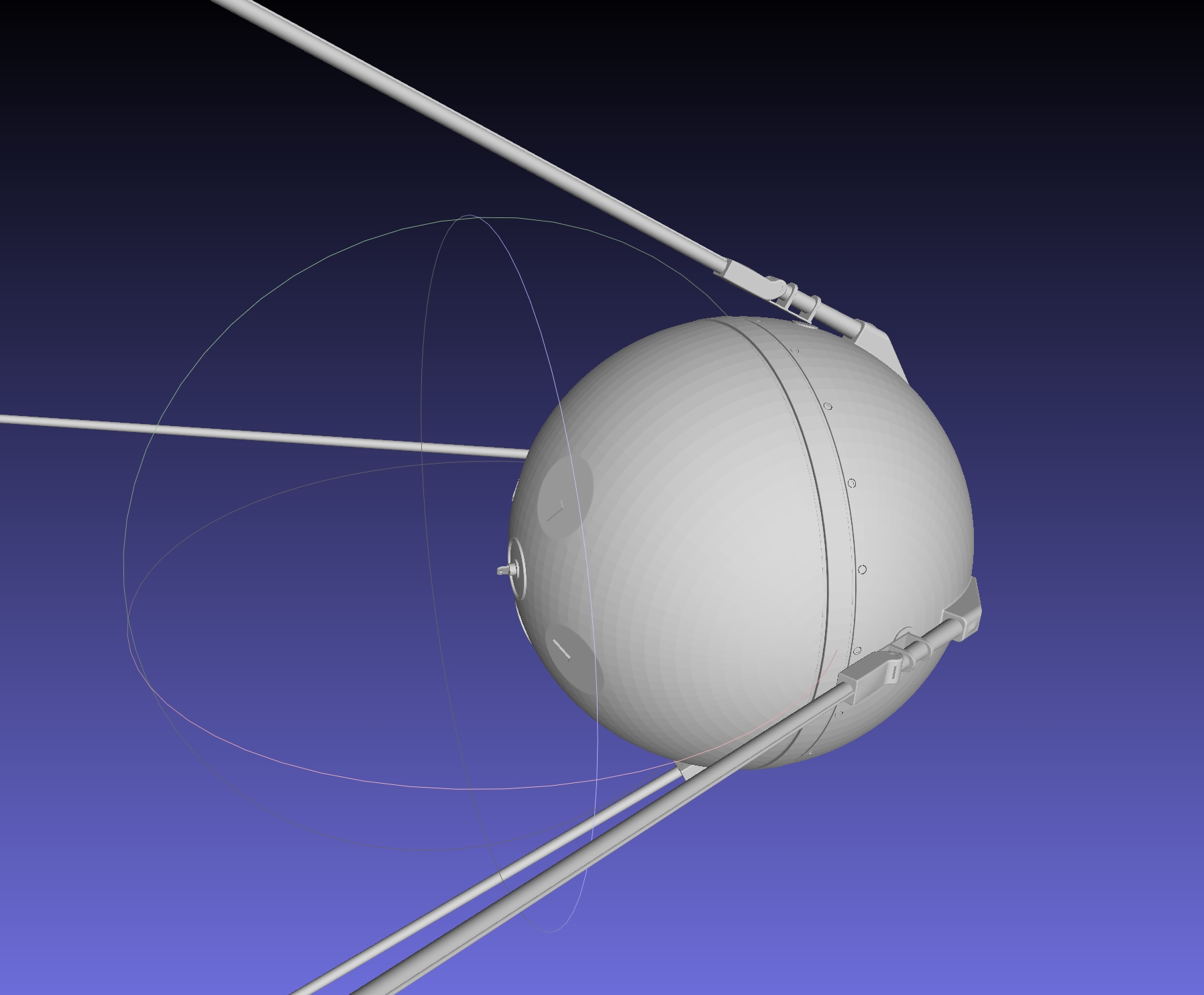 STL file Sputnik Satellite 3D-Printable Detailed Scale Model 🛰️ (OBJ ...