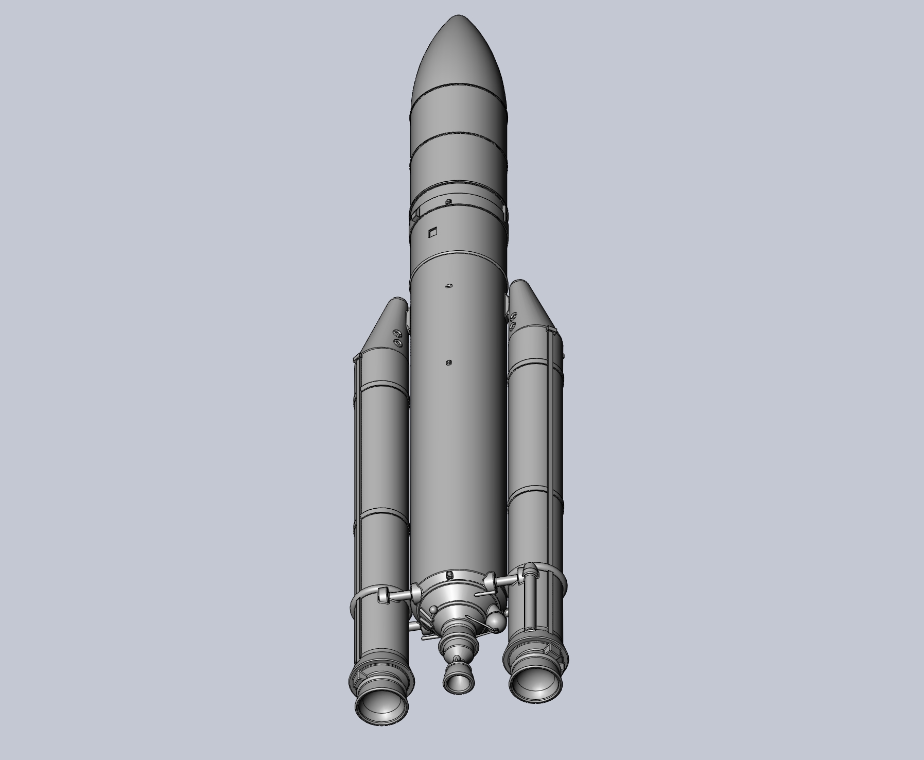 STL file Ariane 5 Rocket Printable Miniature 🚀 (OBJ, 3MF, DXF, and STEP ...