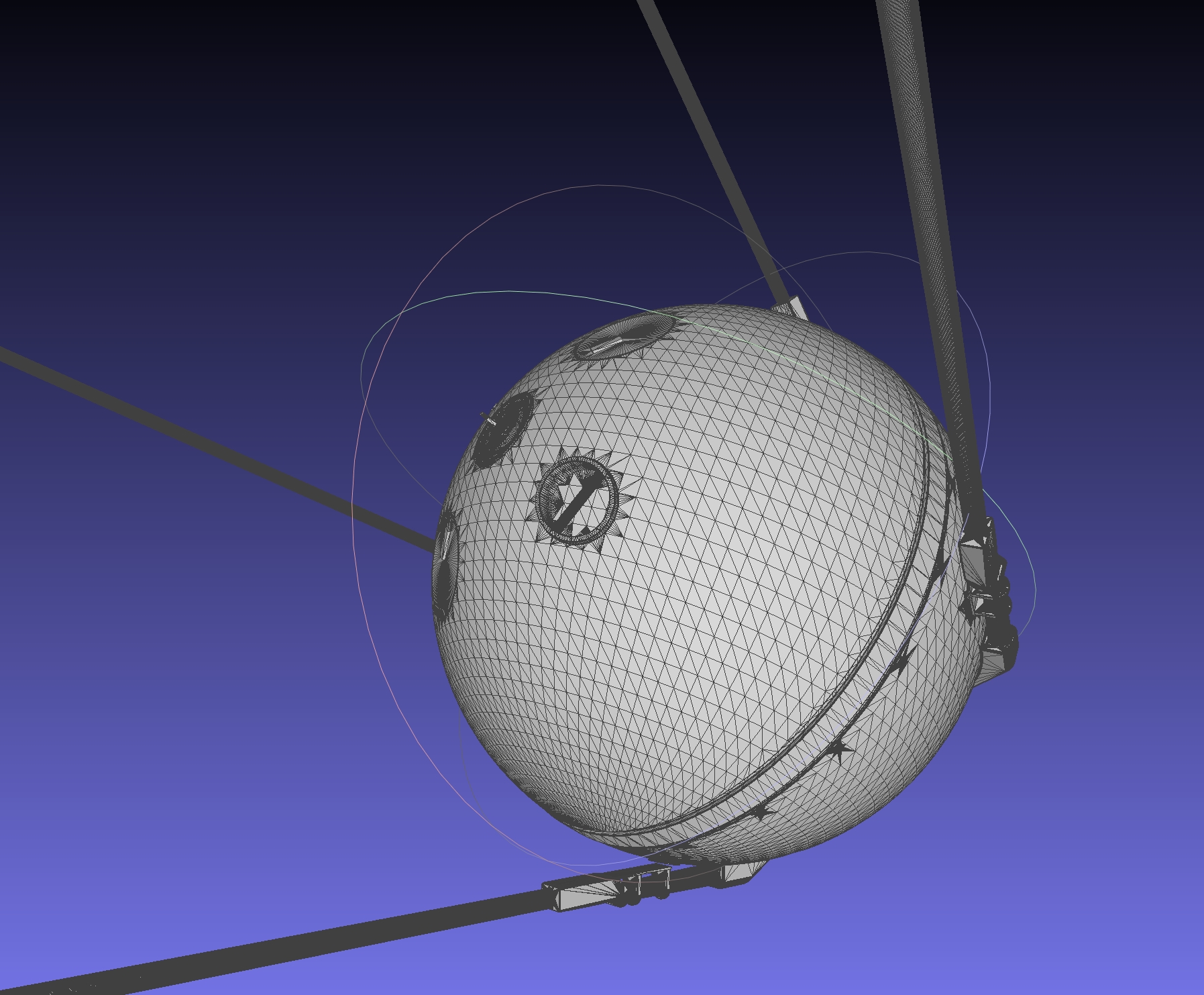 STL file Sputnik Satellite 3D-Printable Detailed Scale Model 🛰️・3D ...