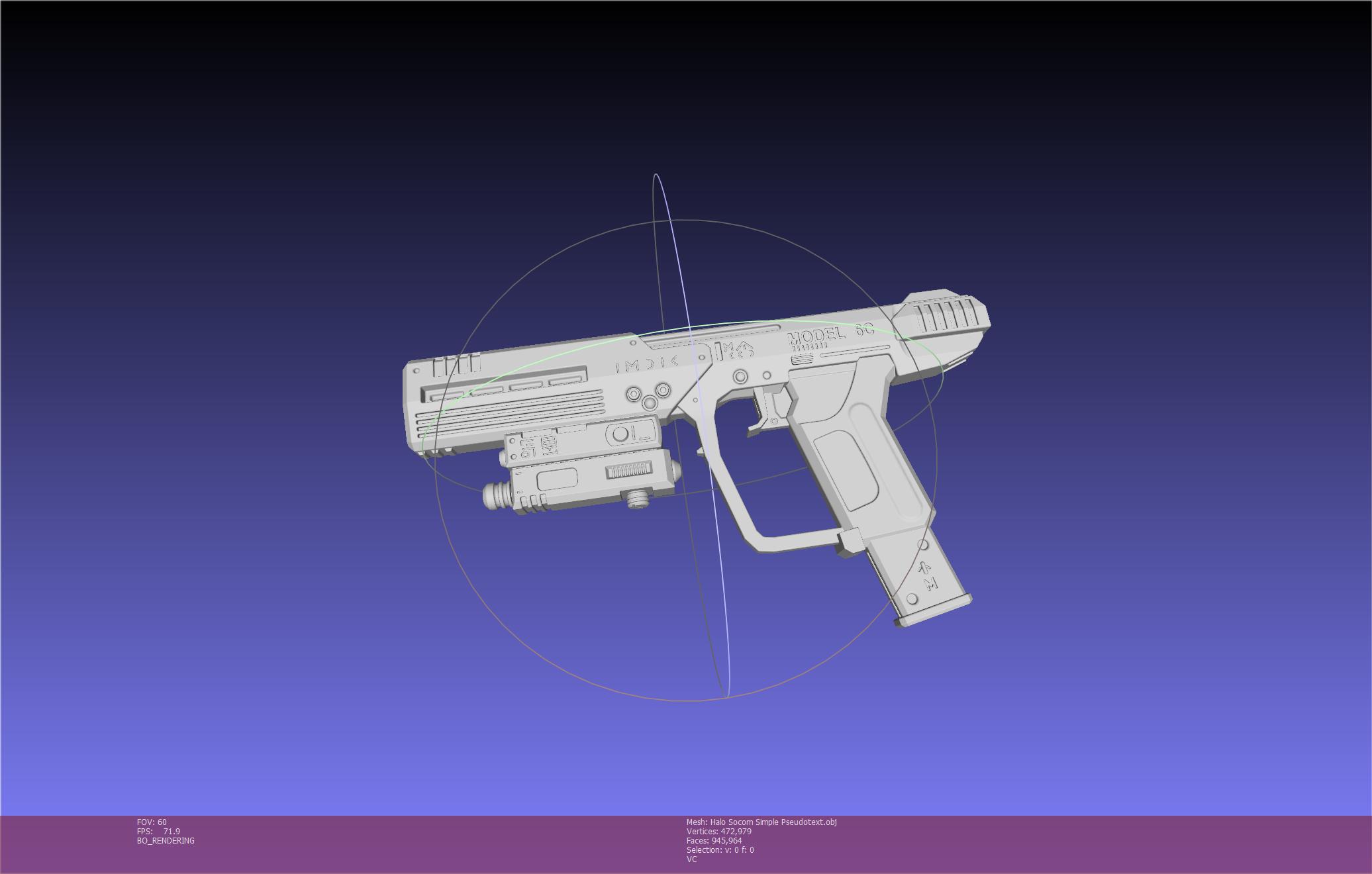 😇 Halo ODST Socom Pistol Basic Model・ STL File for 3D printing・Cults