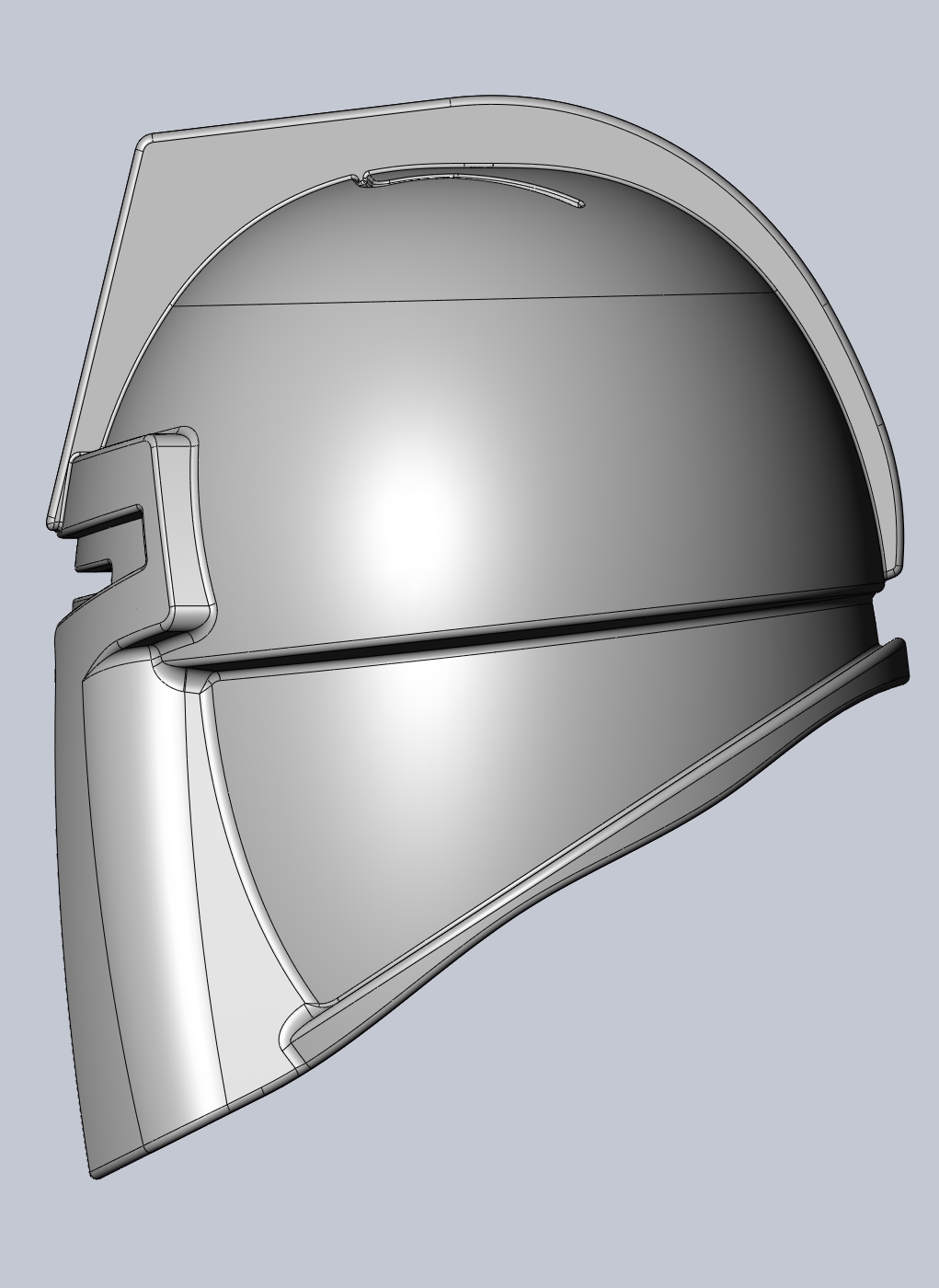 🪖 Battlestar Galactica Cylon Zylon Centurion Helmet・ STL File for 3D ...