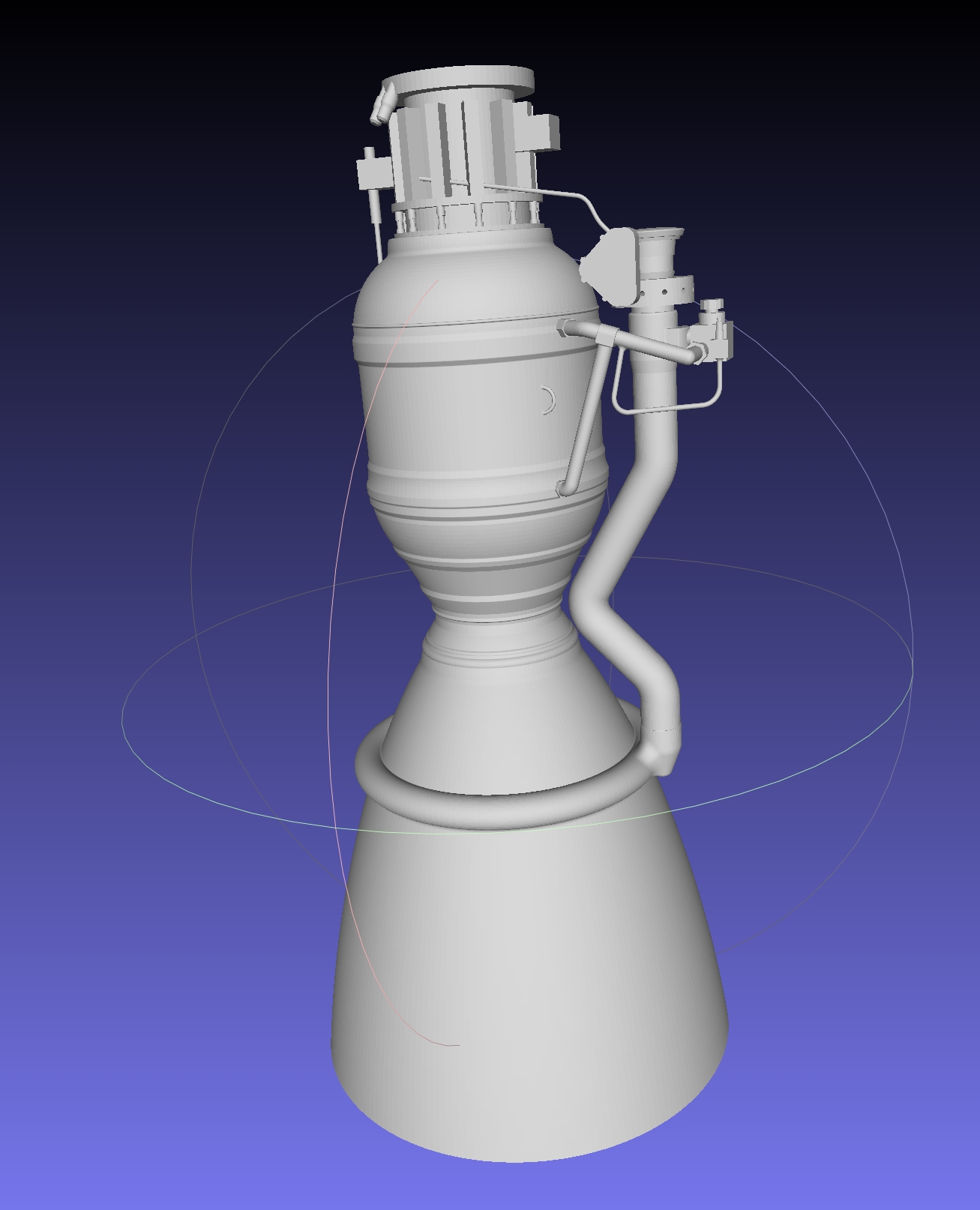 STL file Space-X Merlin 1D Rocket Engine Printable Desk 🚀 (OBJ)・3D ...