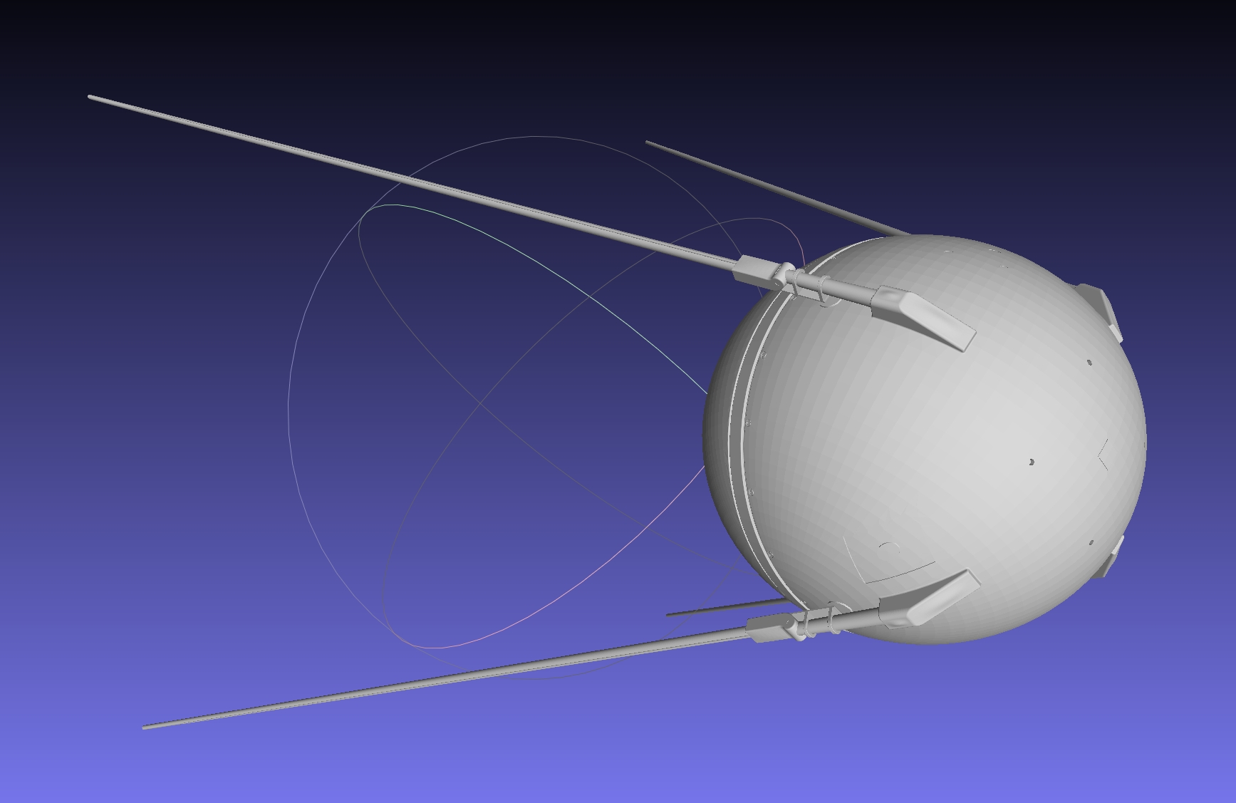 STL file Sputnik Satellite 3D-Printable Detailed Scale Model 🛰️ (OBJ ...