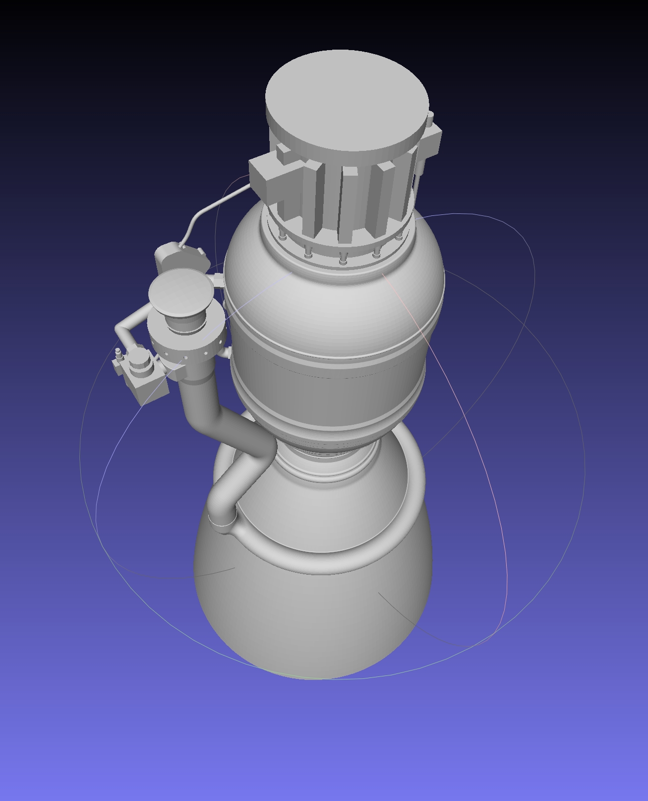 STL file Space-X Merlin 1D Rocket Engine Printable Desk 🚀 (OBJ)・3D ...